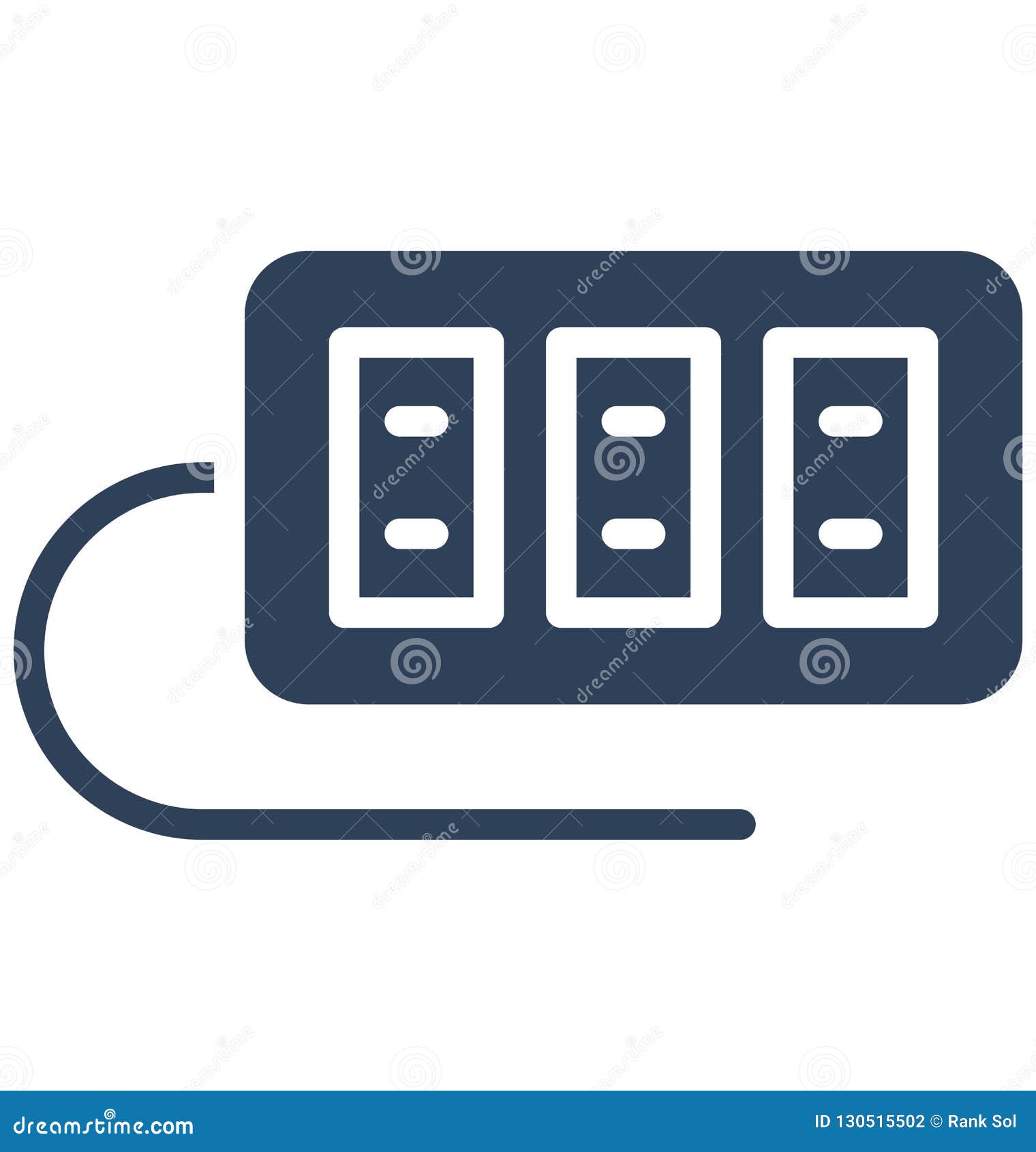 Electricity, Extension Cable Isolated Vector Icon that Can Be Easily ...
