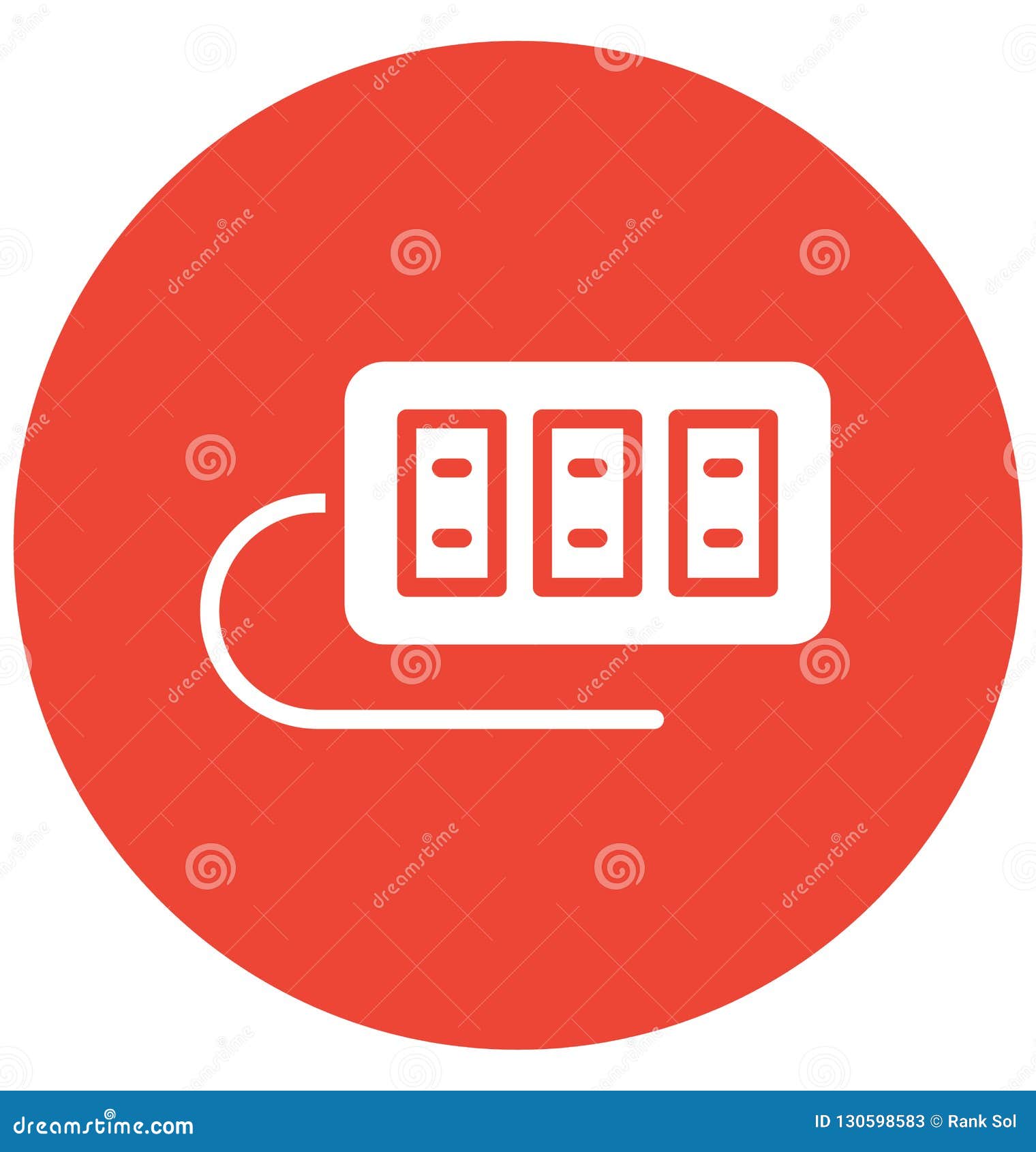 Electricity, Extension Cable Isolated Vector Icon that Can Be Easily ...