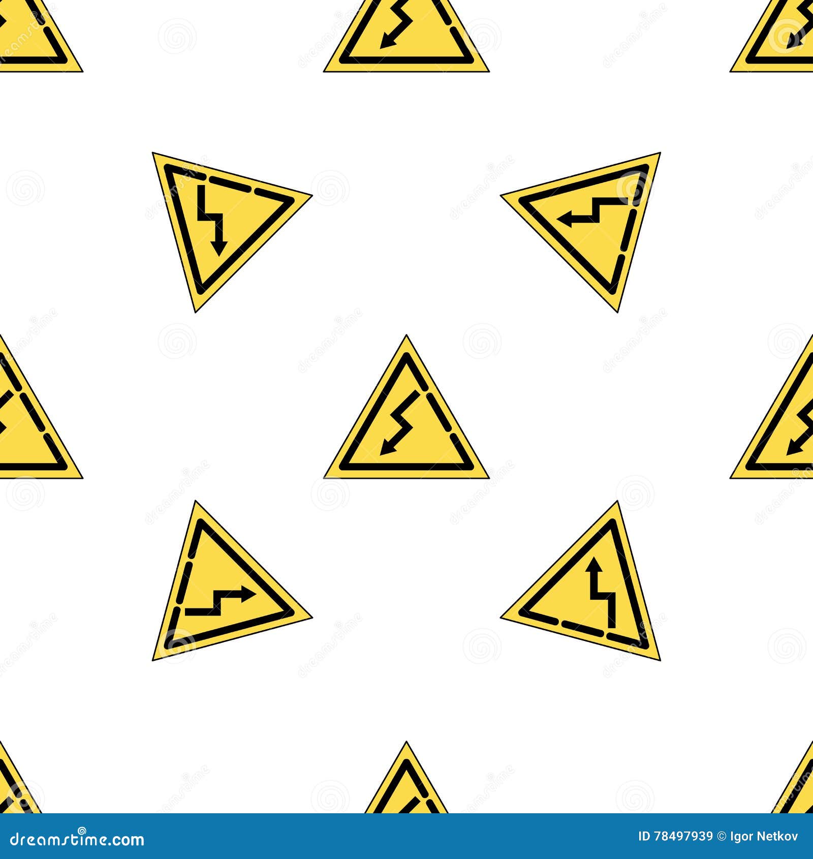 Electricity Flat Icon Pattern Stock Vector - Illustration of ...