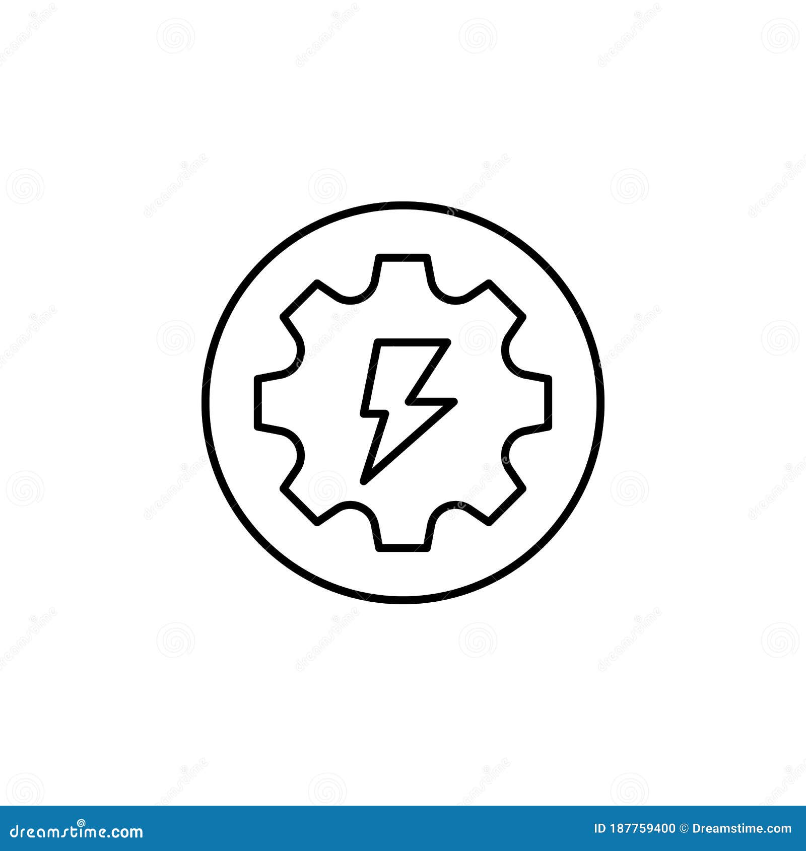 Electricity, Gear Wheel Icon. Element of Electricity for Mobile Concept ...