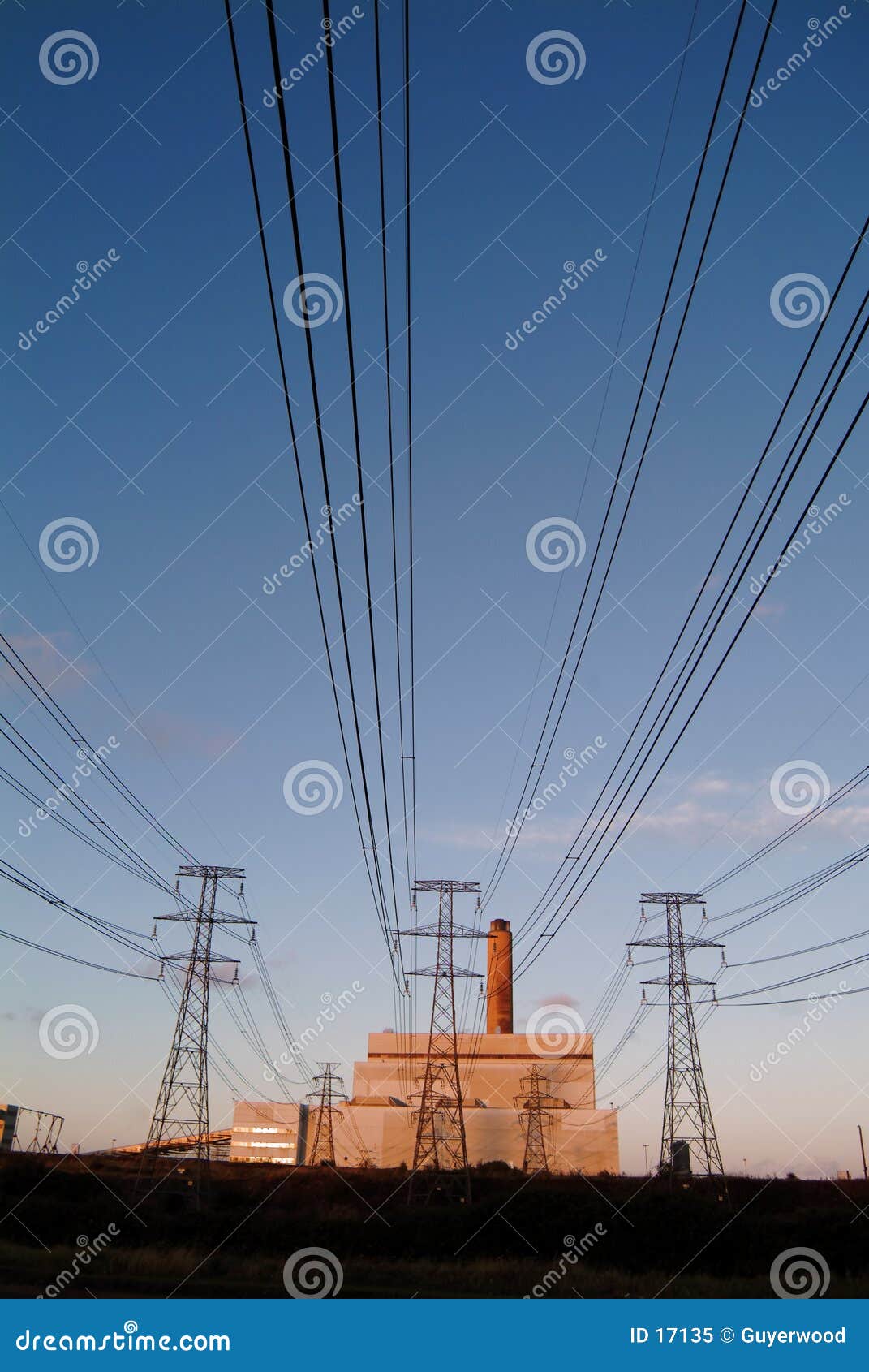 Electricity generating stock image. Image of warm, station - 17135
