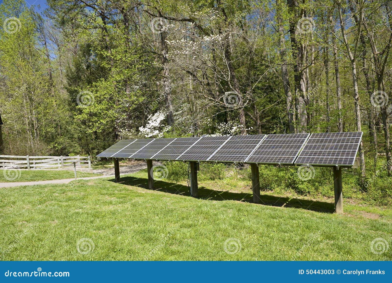 Electricity Generating Solar Energy Panels Stock Image - Image of ...