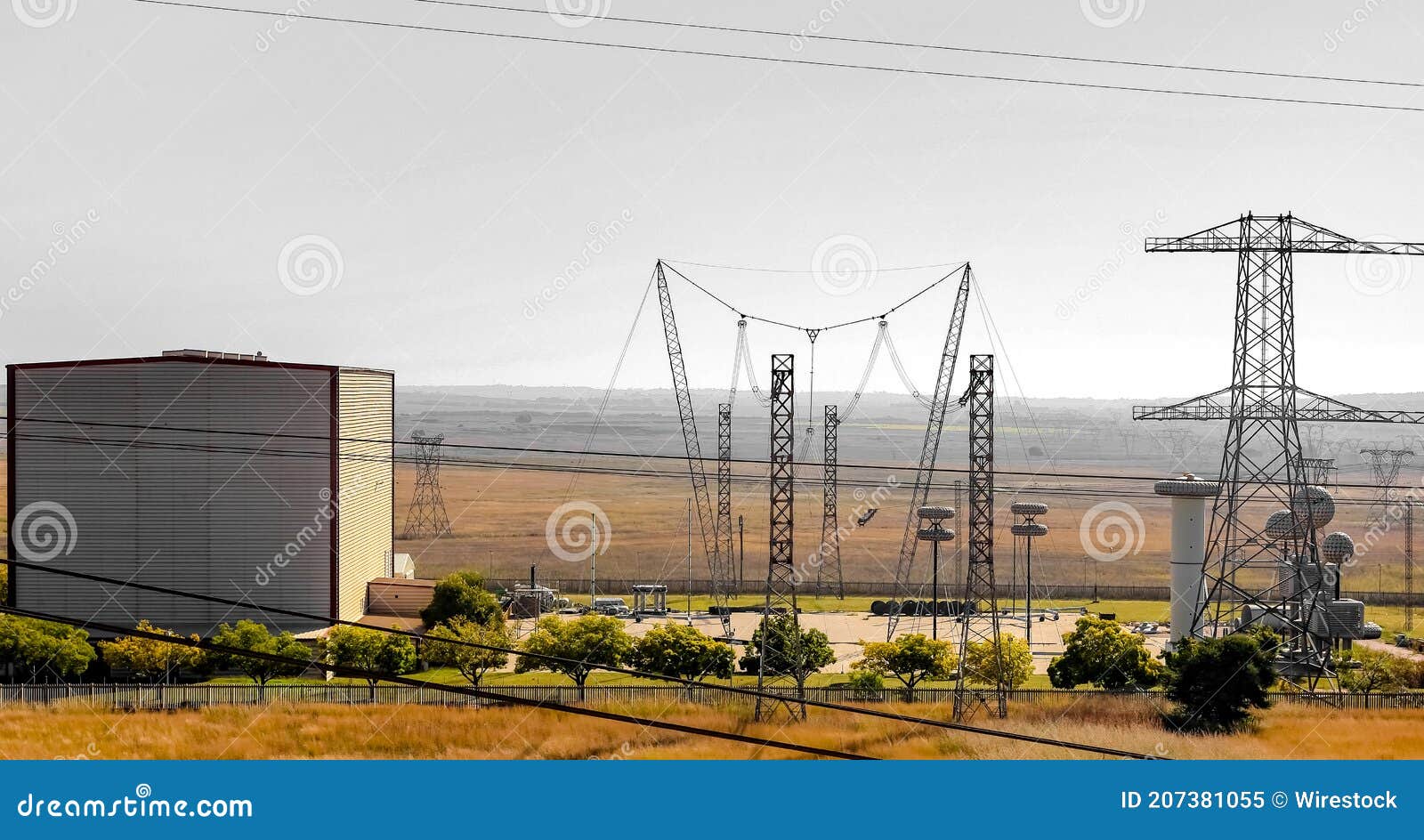 Electricity Generation and Distribution Open Station Stock Image ...