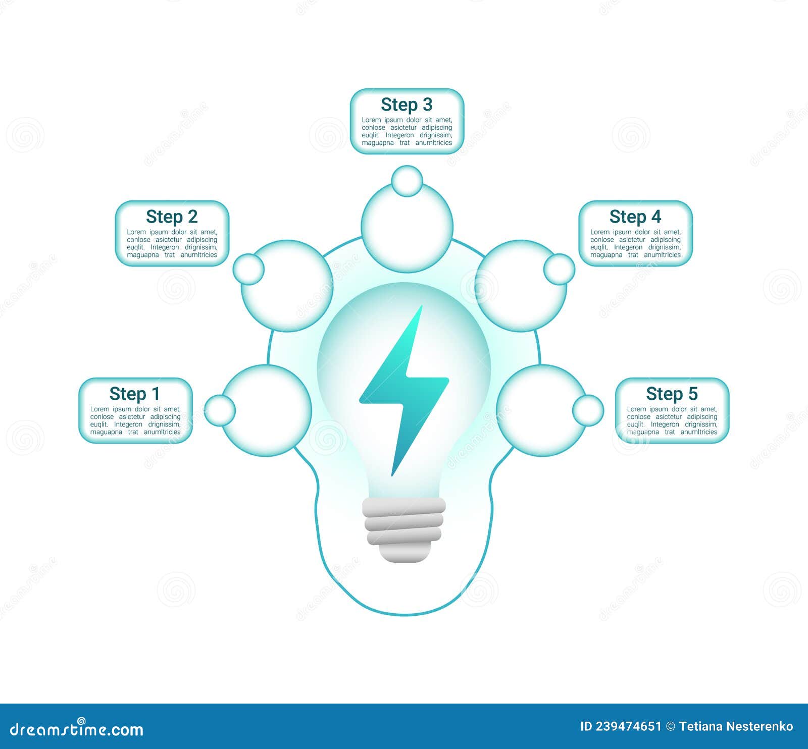 Electricity Generation Infographic Chart Design Template Stock Vector ...