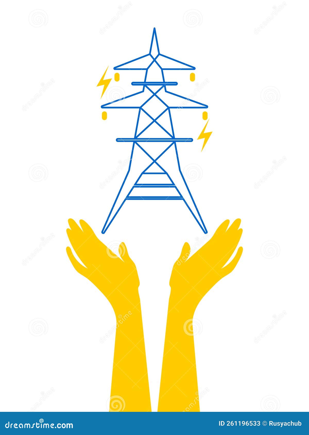 Electricity Icon. Electricity Transmission, High Voltage For Info ...
