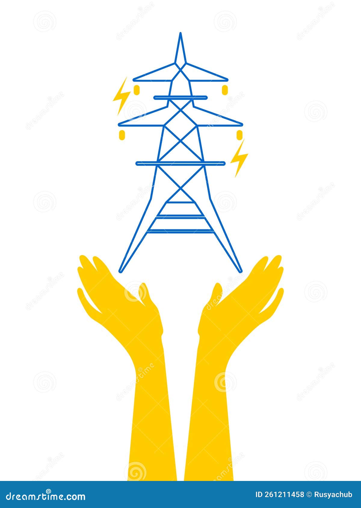 Electricity Icon. Electricity Transmission, High Voltage for Info ...