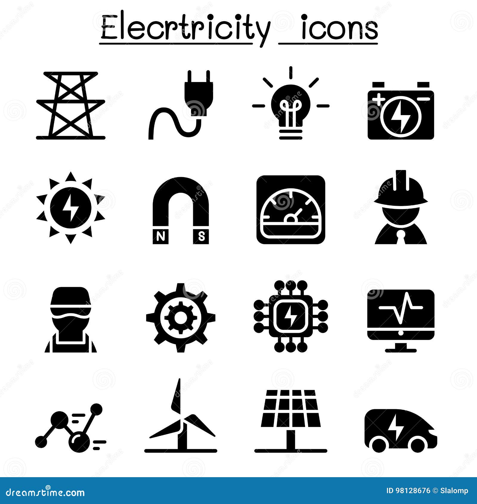 Industrial Icons Set. Included Icon As Lighthouse, Buildings, Technical ...