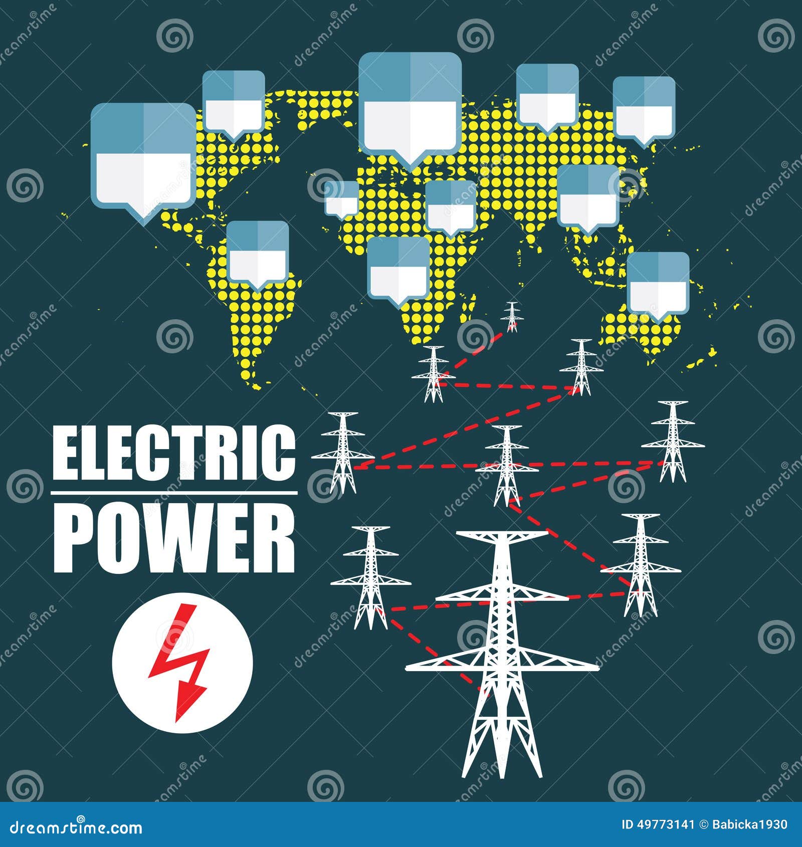 Electricity infographic stock vector. Illustration of infographics ...