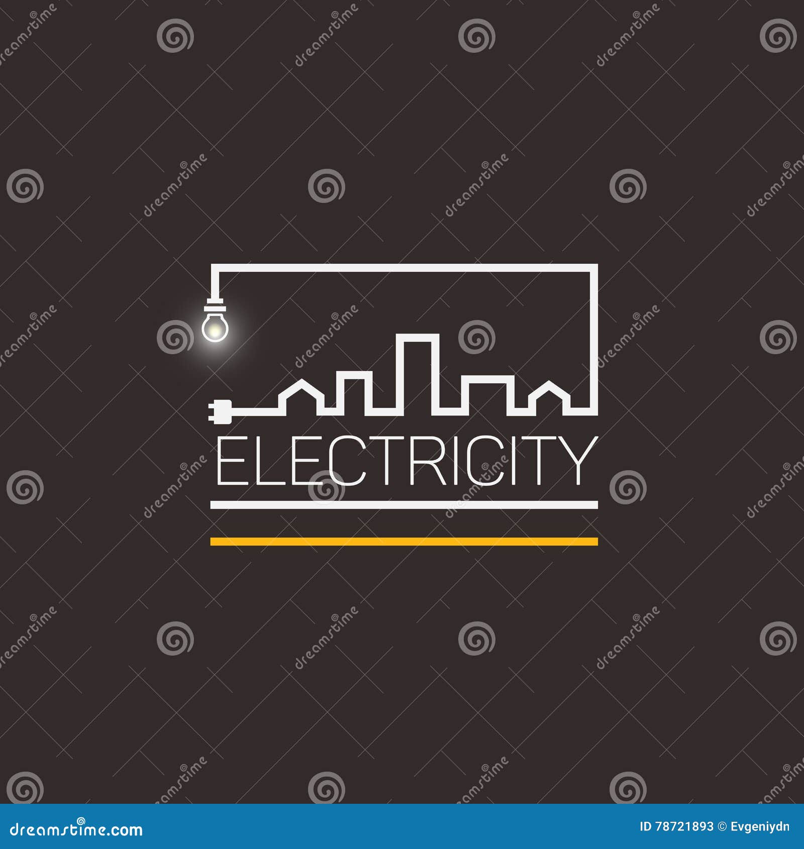 Electricity. stock illustration. Illustration of bright - 78721893