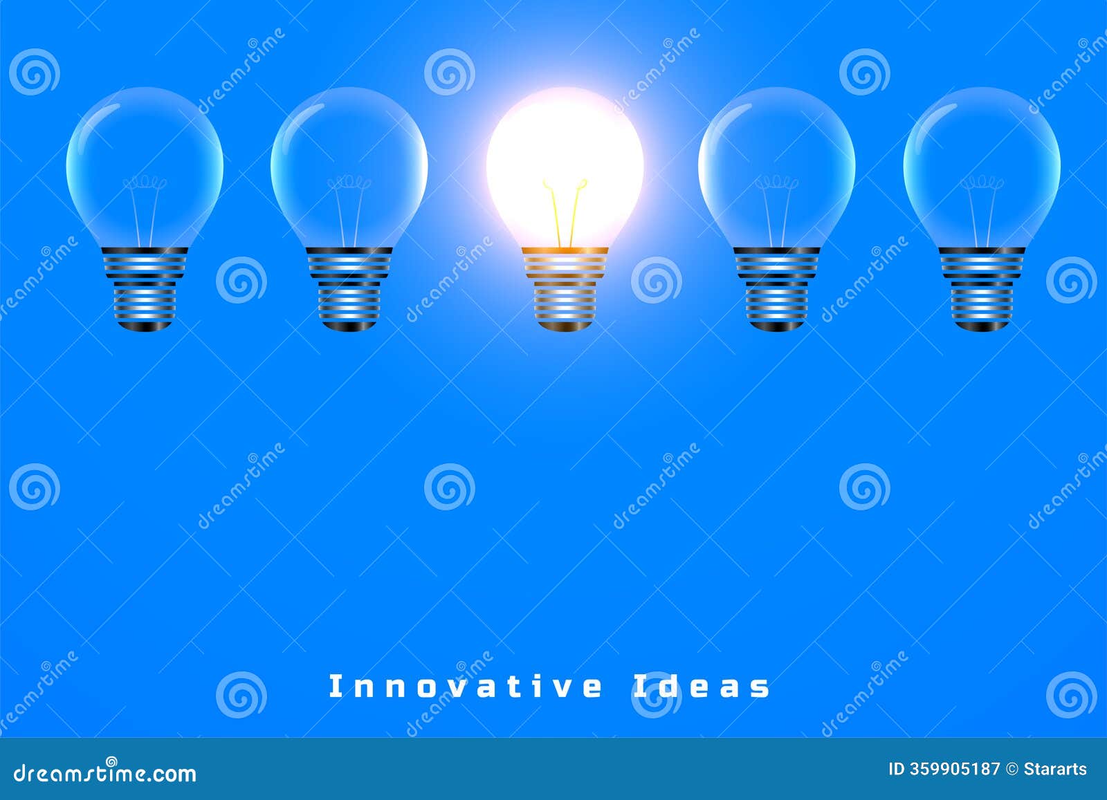 Invention Idea Innovation Background Royalty-Free Cartoon ...