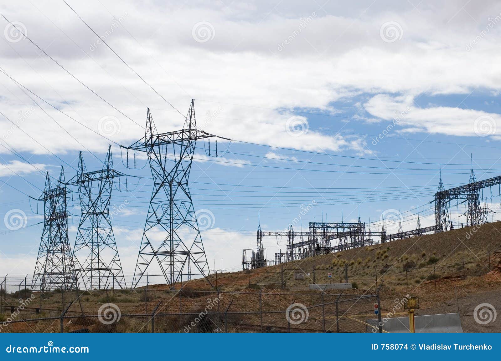 Electricity lines stock photo. Image of electricity, industry - 758074