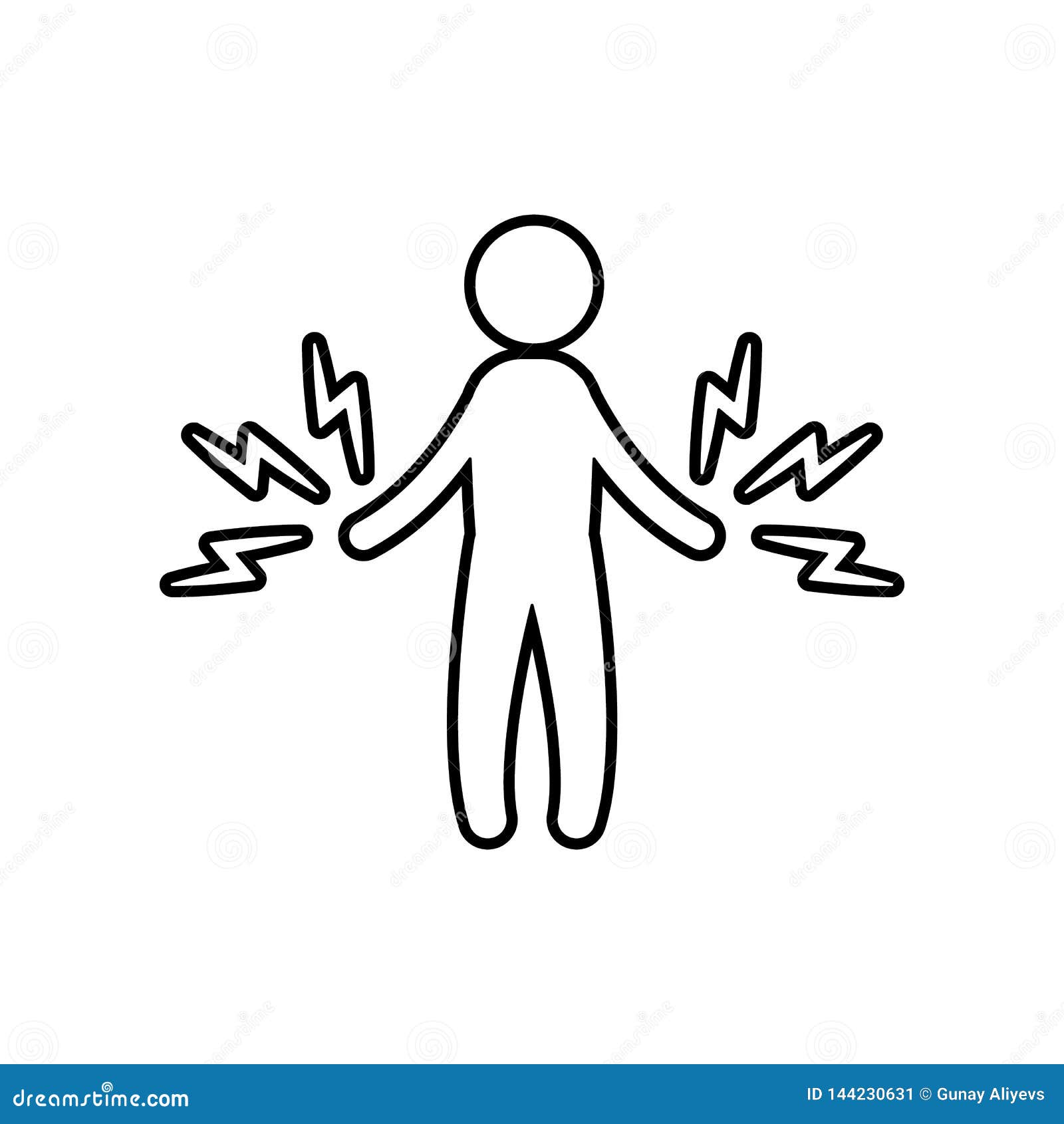 Electricity Man Icon. Element of Hero for Mobile Concept and Web Apps ...