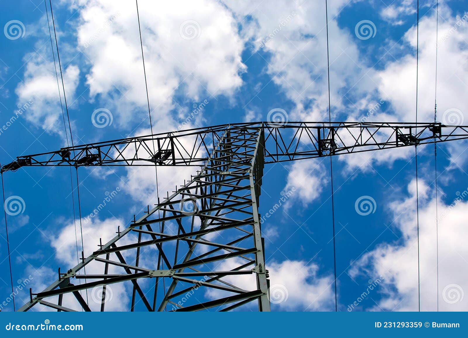 Electricity Mast or Overhead Line Mast for Power Supply and Power ...