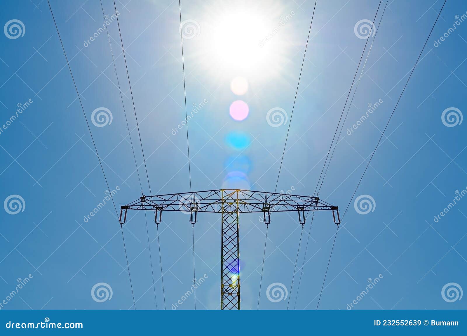Electricity Mast or Overhead Line Mast for Power Supply and Power ...