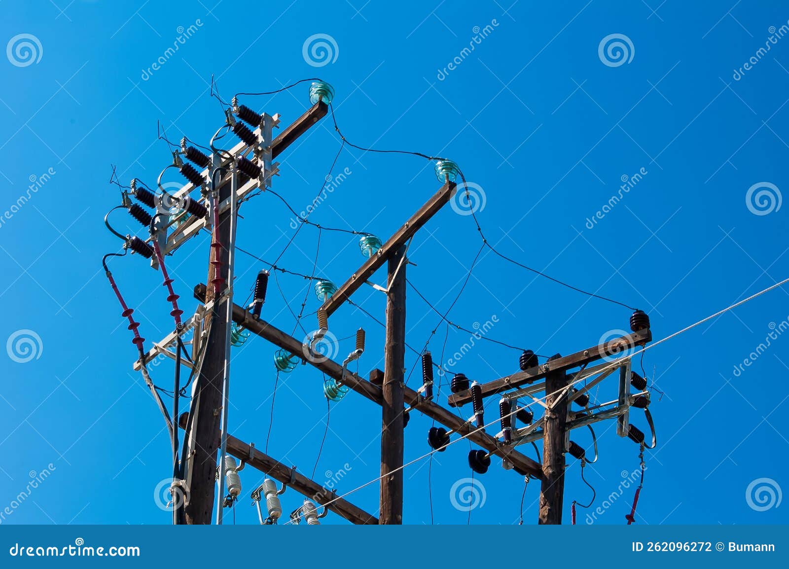 Electricity Mast or Overhead Line Mast for Power Supply and Power ...