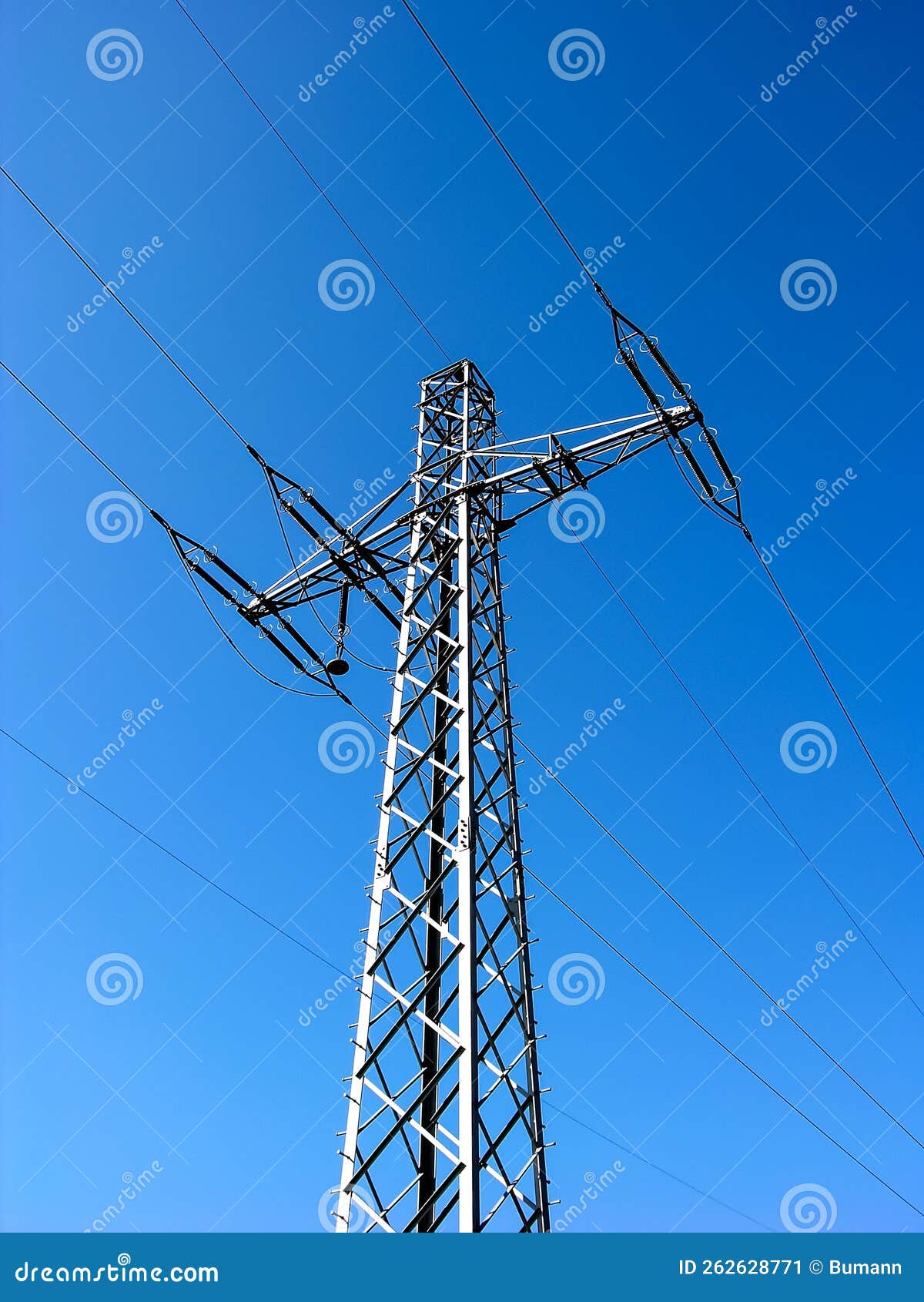 Electricity Mast or Overhead Line Mast for Power Supply and Power ...