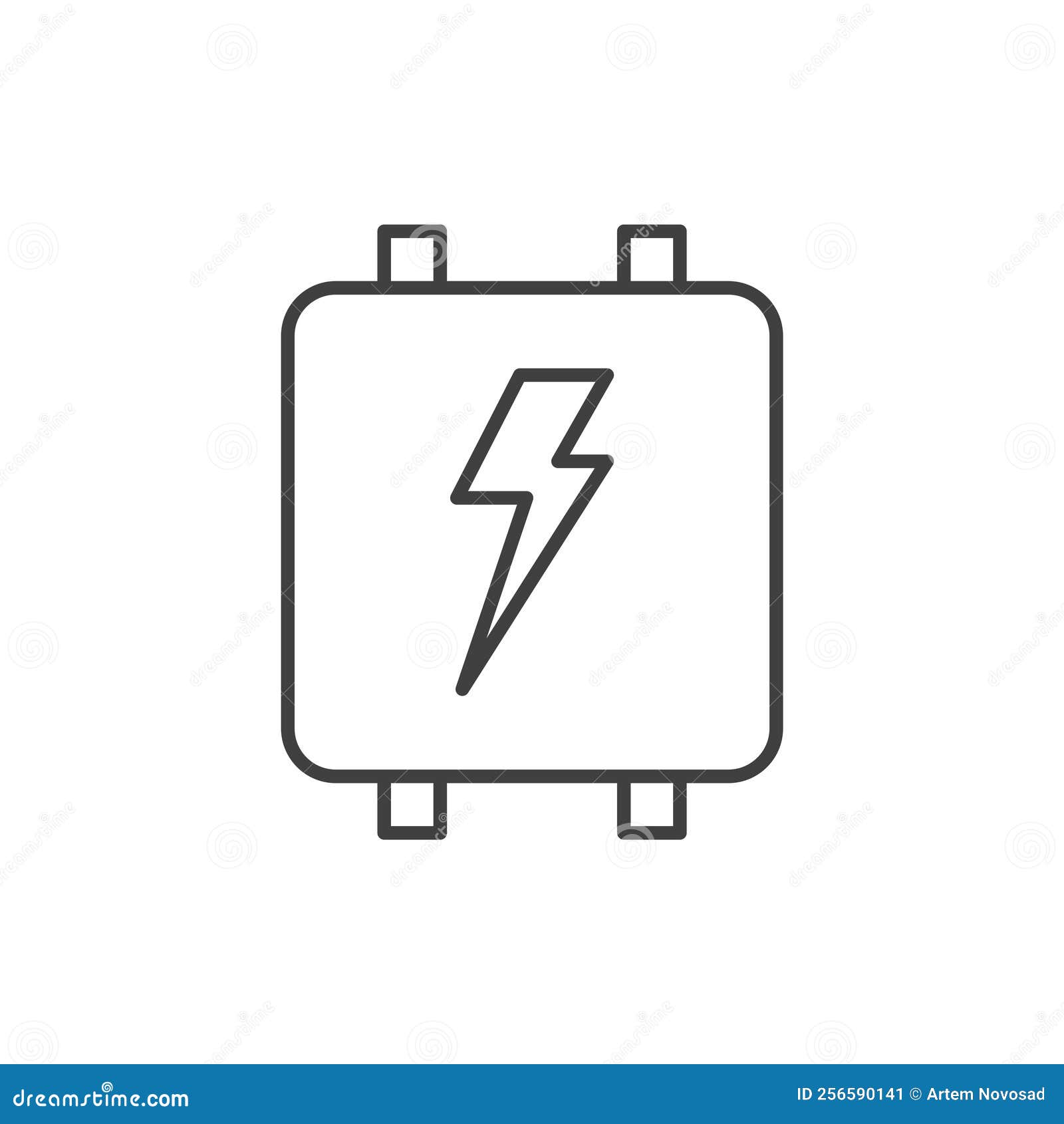 Electricity Meter Icon. a Simple Image of an Electricity Meter with a ...