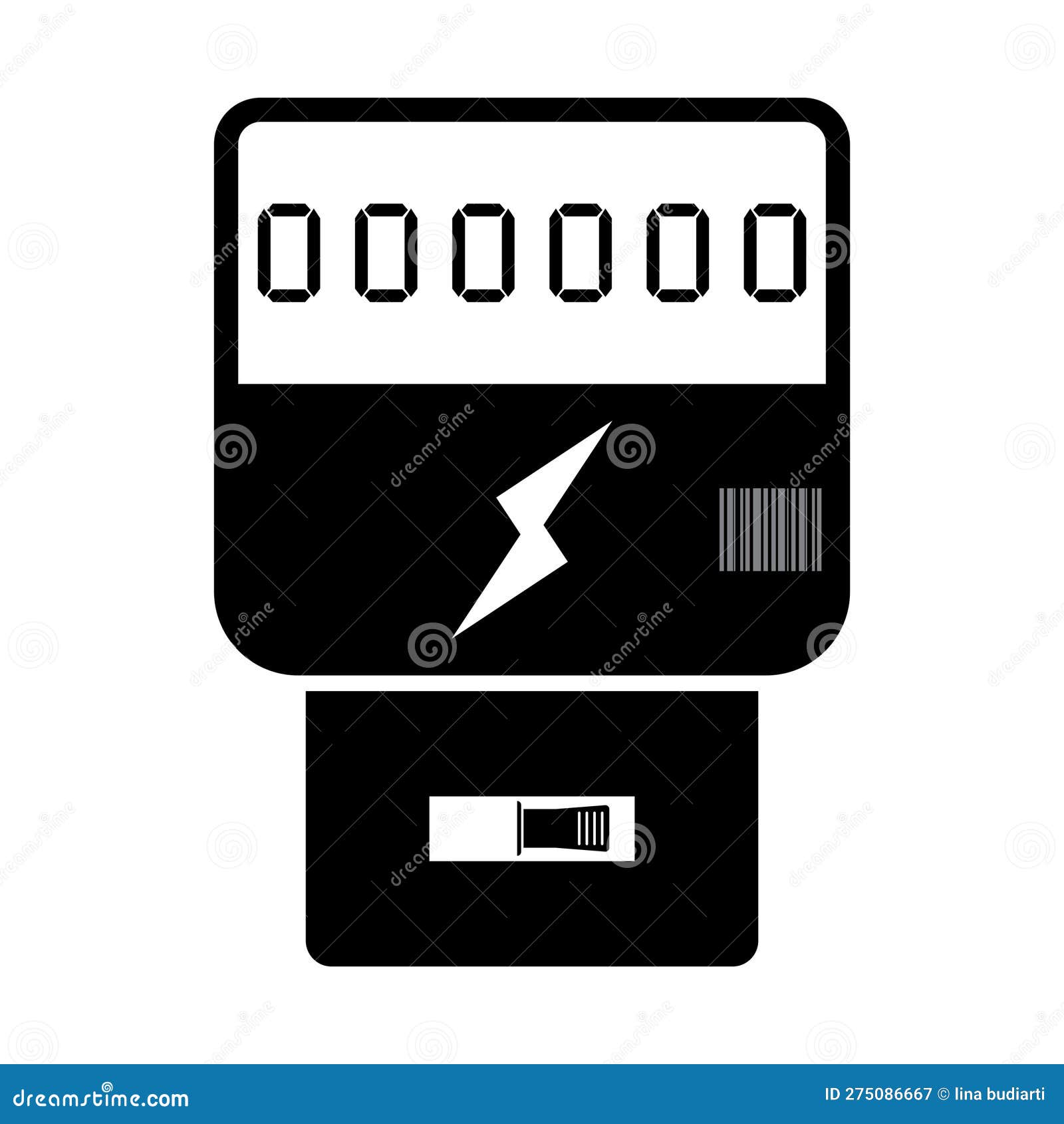 Electricity Meter Icon Cartoon Vector | CartoonDealer.com #275086667