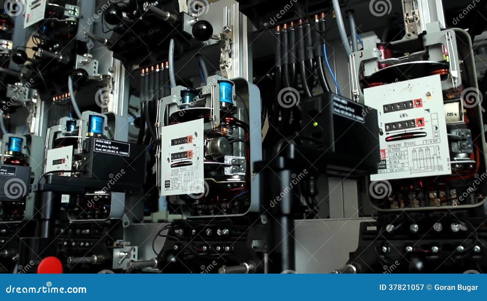 Electricity Meter with Scale and Rotating Wheel Stock Footage - Video ...