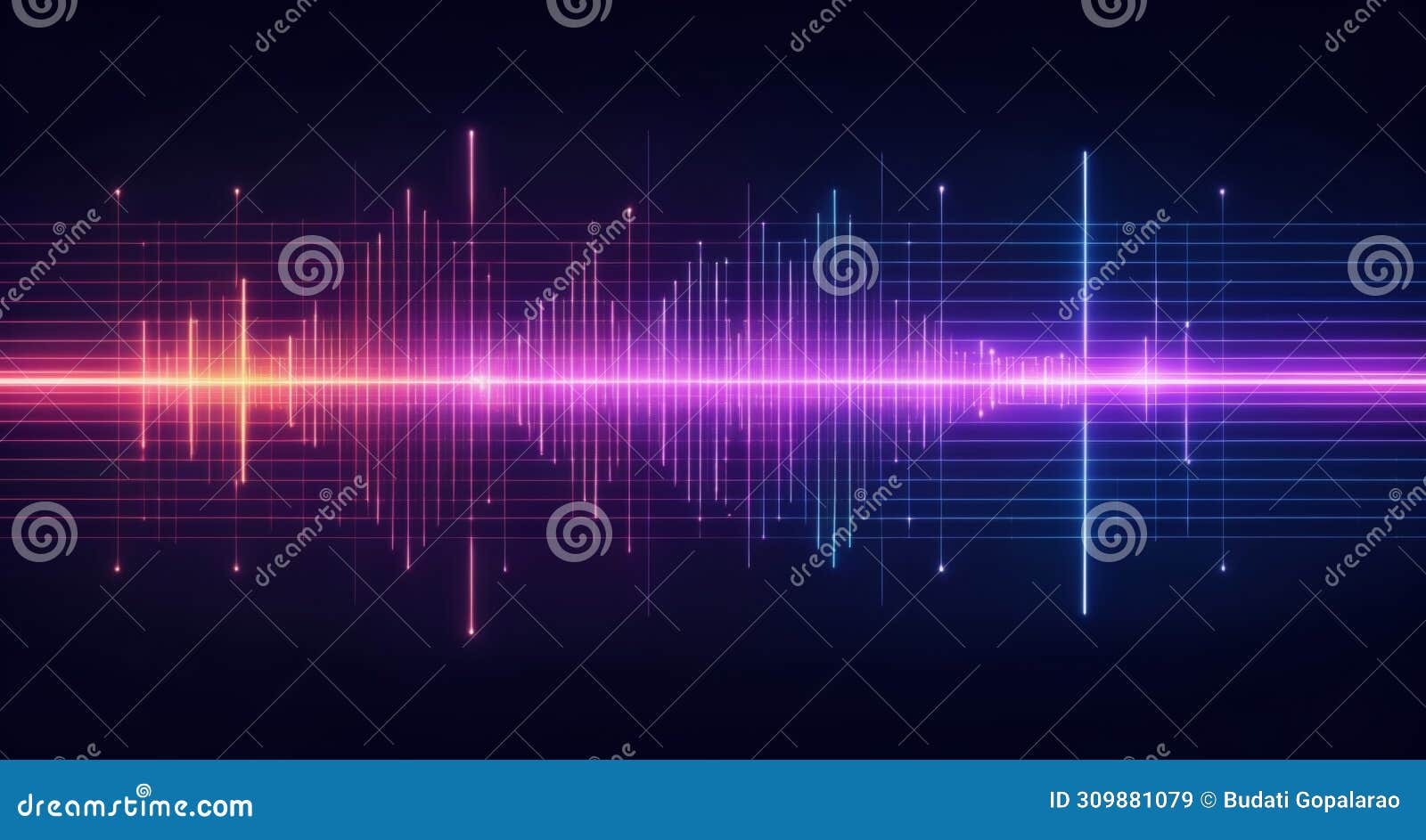 Electricity in Motion - a Digital Symphony of Light and Sound Stock ...