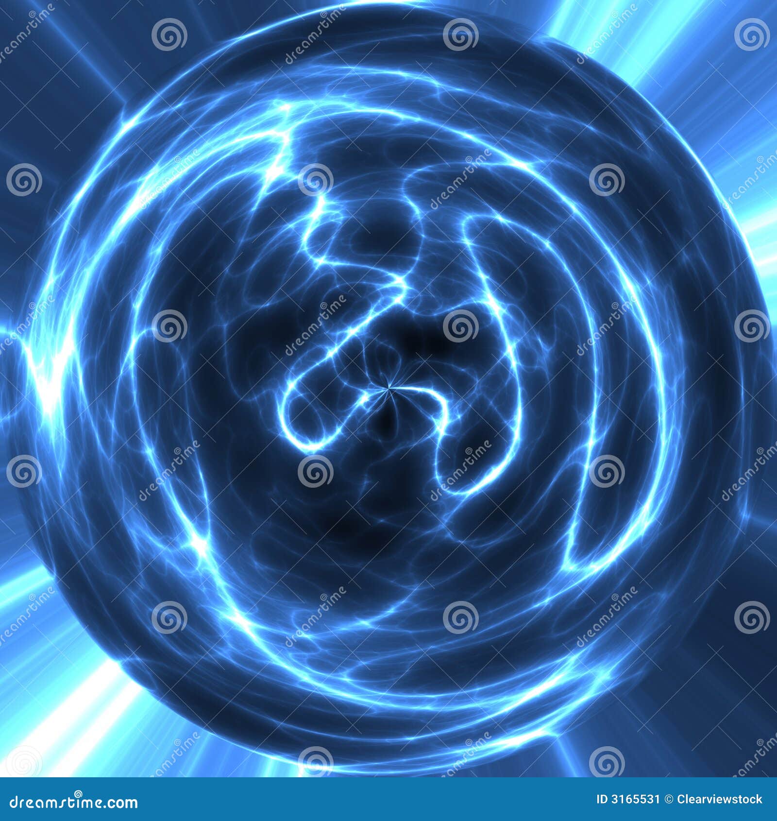 Electricity orb or ball stock vector. Illustration of lightning - 3165531