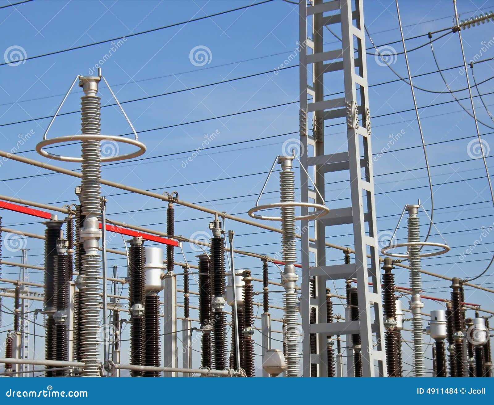 Electricity Plant Details stock photo. Image of cable - 4911484