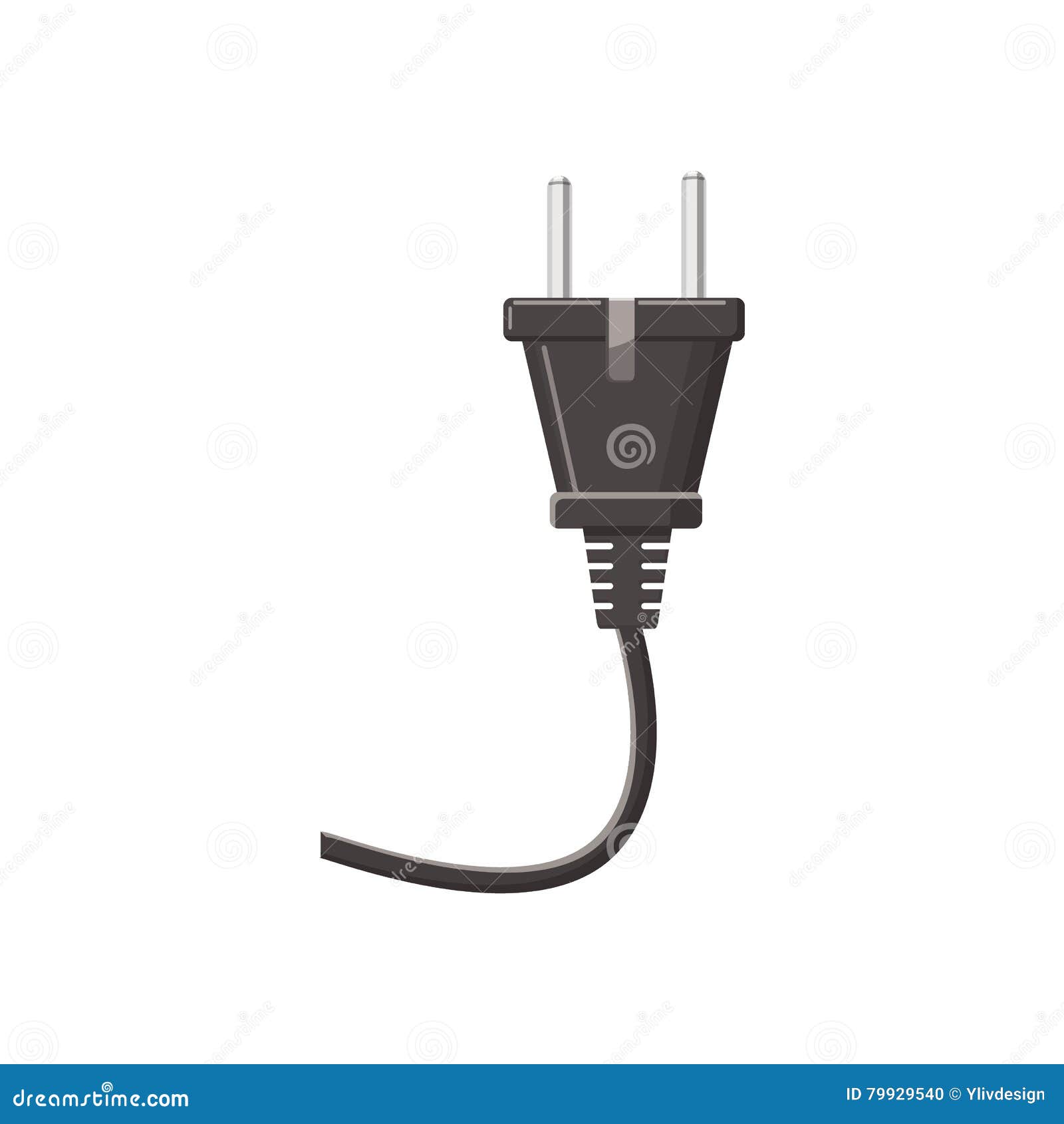 Electricity Plug Icon, Cartoon Style Stock Vector - Illustration of ...