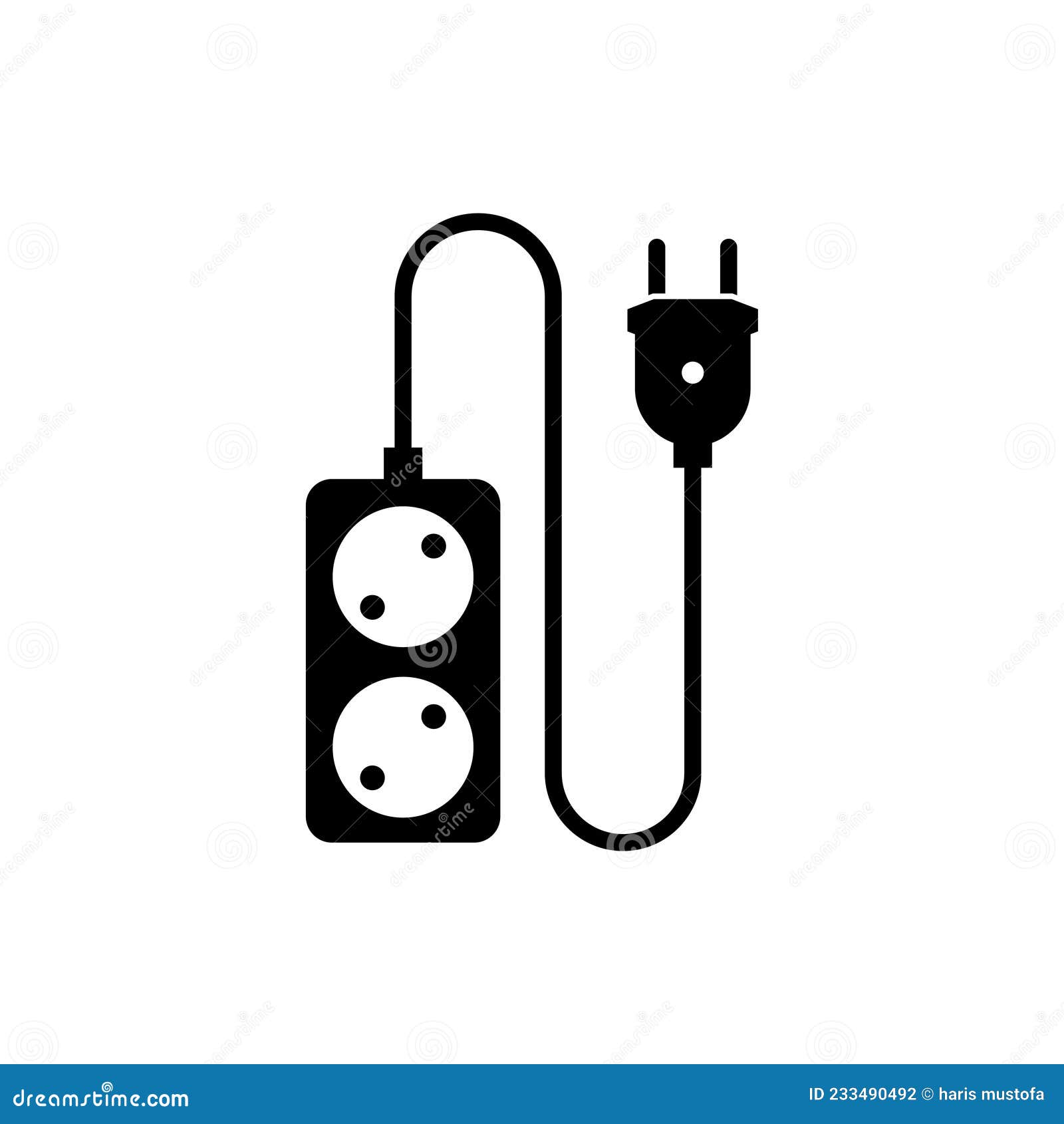 Electricity Plug Icon Design Template Illustration Isolated Stock ...