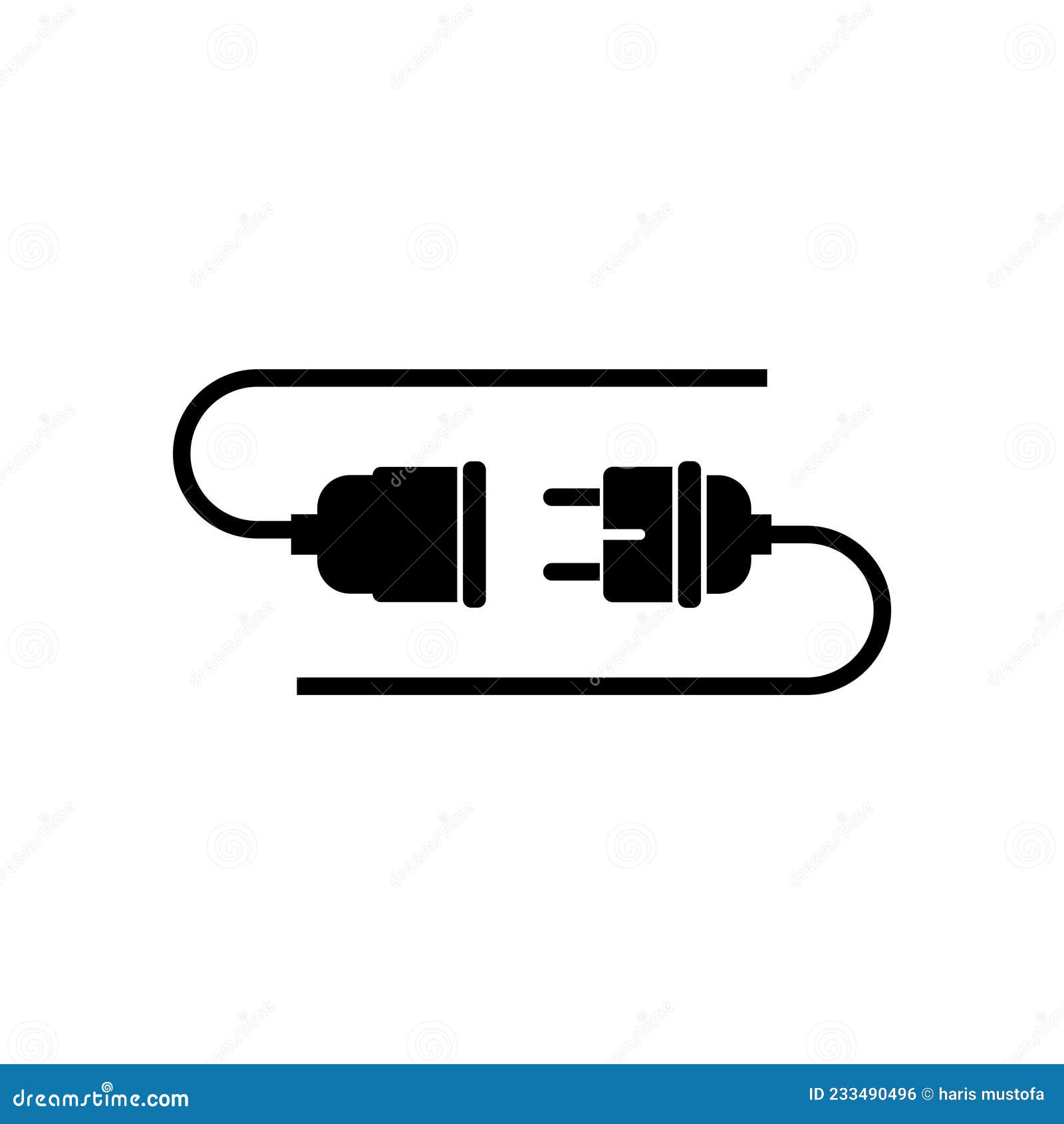 Electricity Plug Icon Design Template Illustration Isolated Stock ...