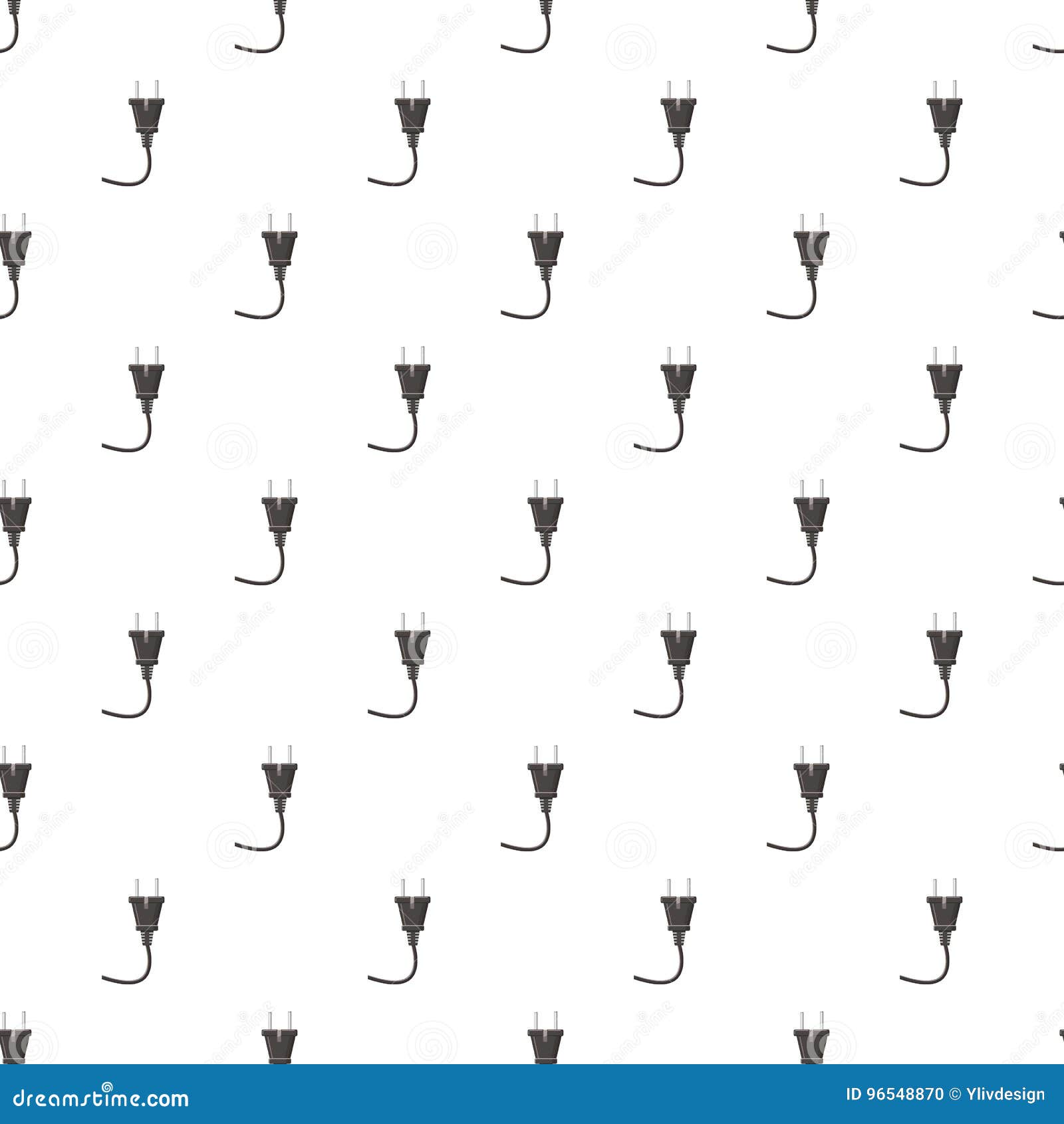 Electricity plug pattern stock vector. Illustration of fitting - 96548870
