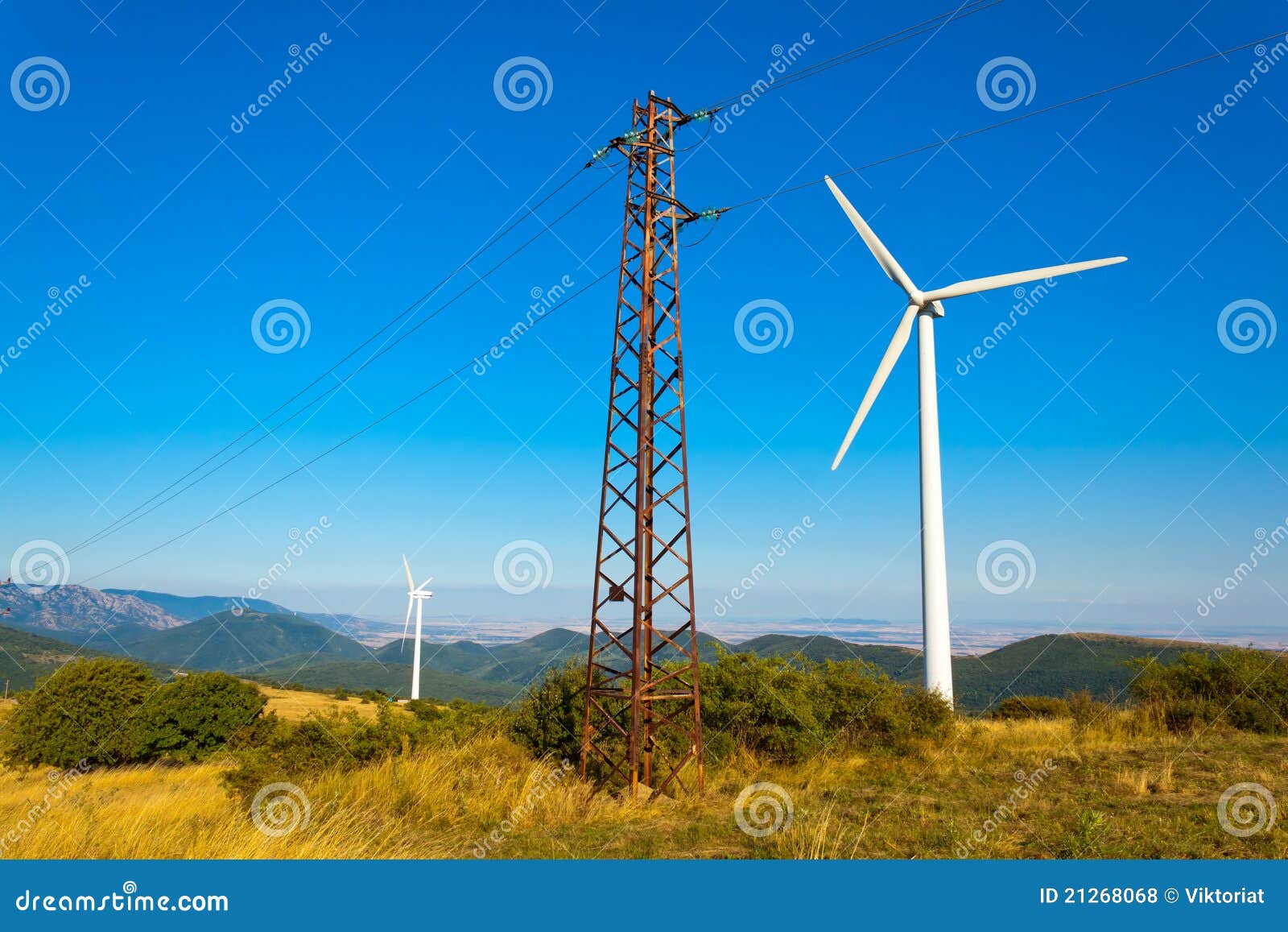 Electricity pole and wind stock photo. Image of wind - 21268068