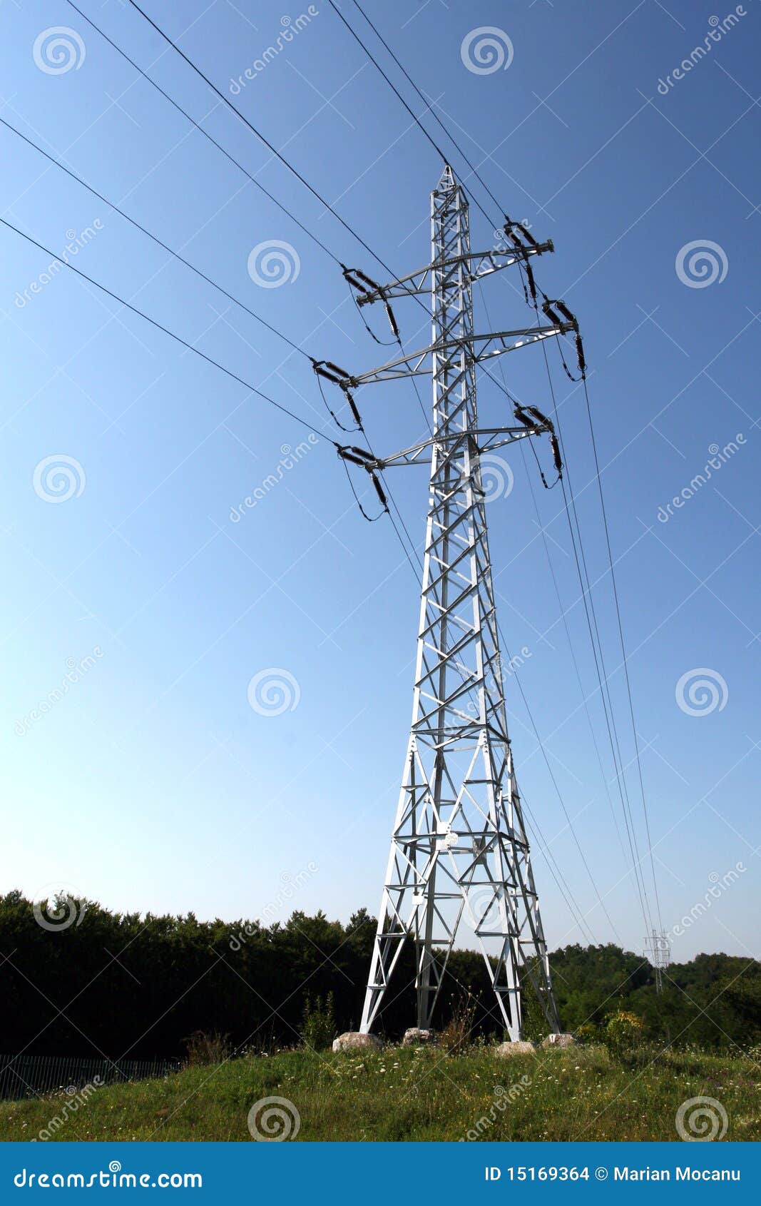 Electricity poles stock photo. Image of cables, current - 15169364