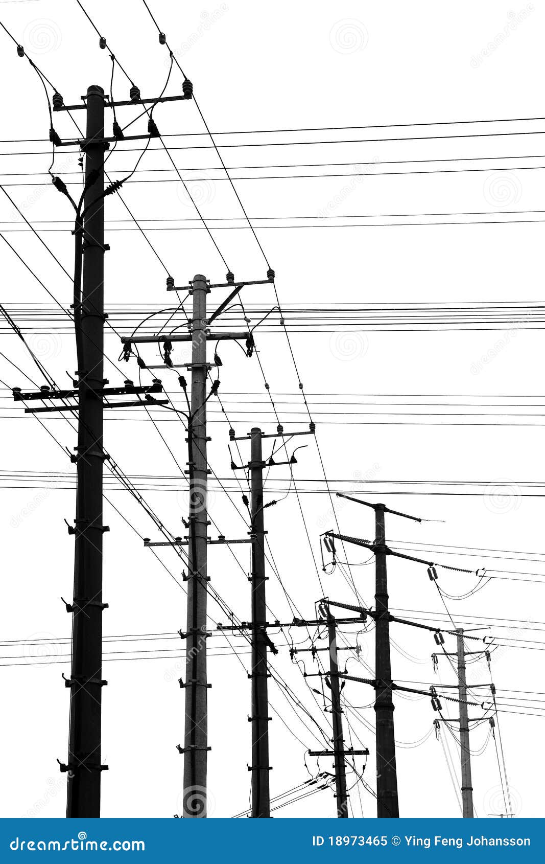 Electricity poles stock image. Image of mast, poles, pole - 18973465