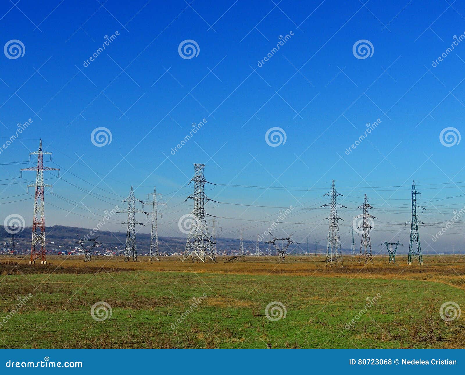 Electricity Poles Royalty-Free Stock Photo | CartoonDealer.com #178854021