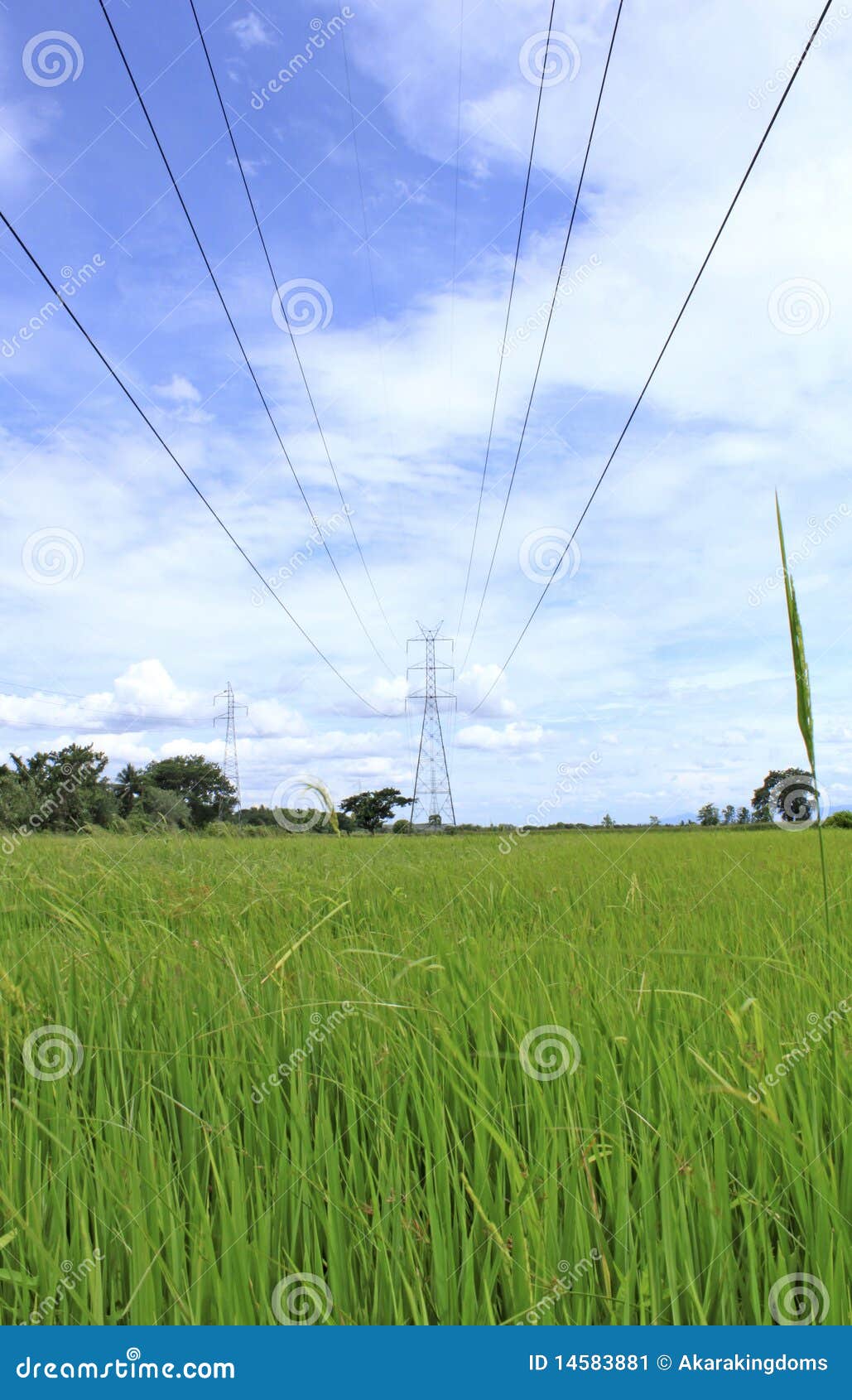 Electricity Post And High Voltage Electric Power Substation Stock Image ...