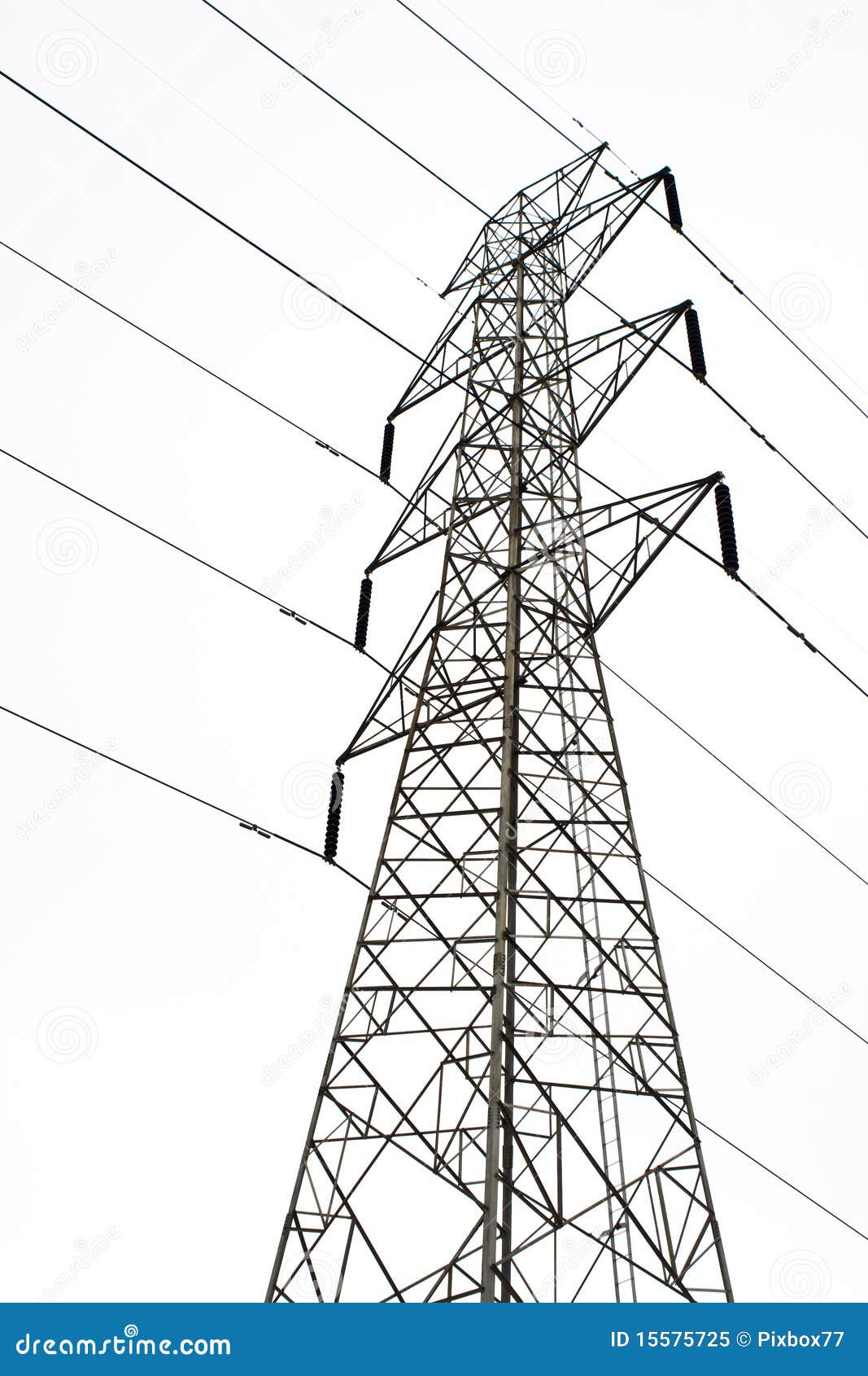 Electricity Post And High Voltage Electric Power Substation Royalty ...