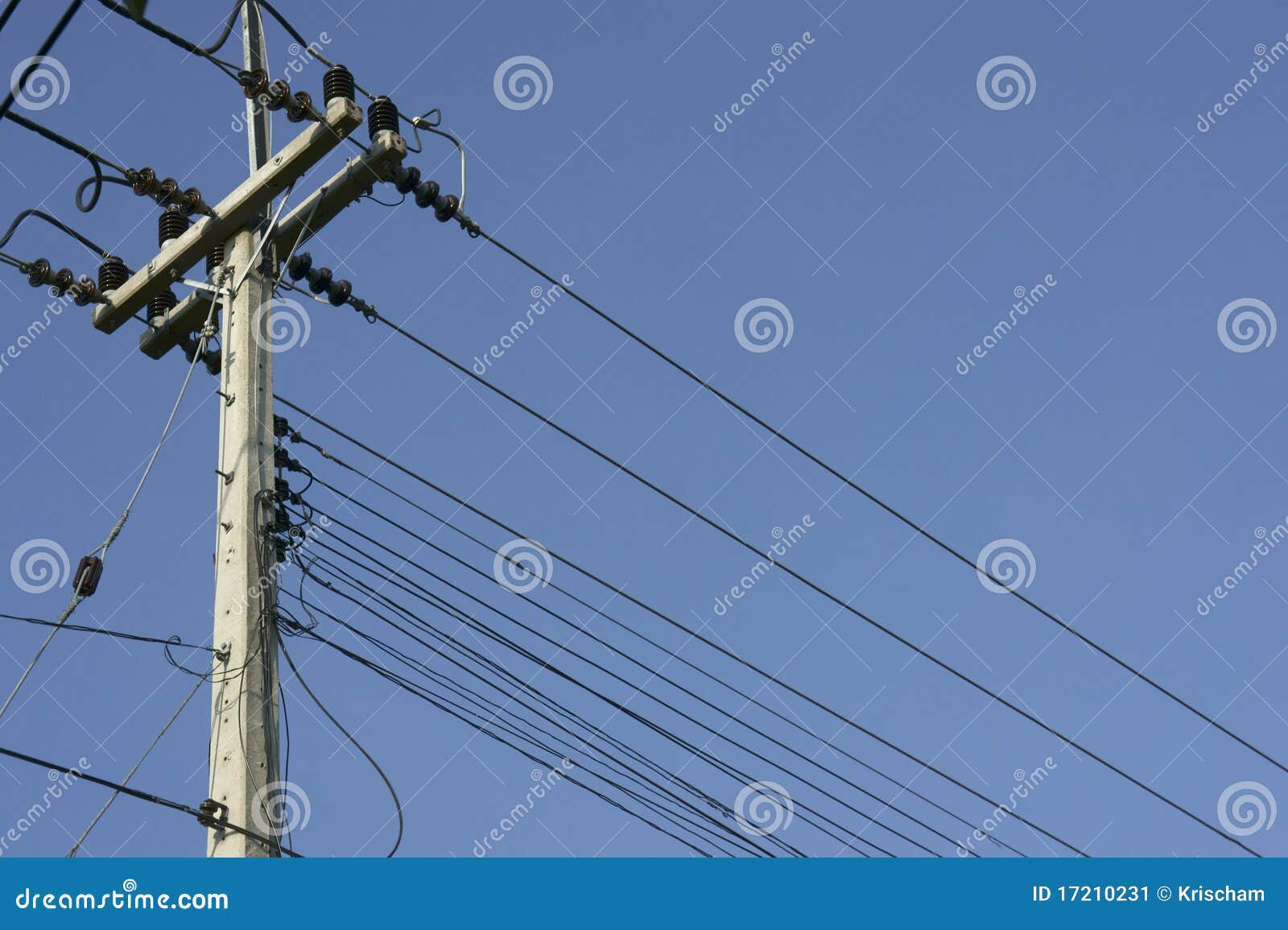 Electricity Post And High Voltage Electric Power Substation Royalty ...