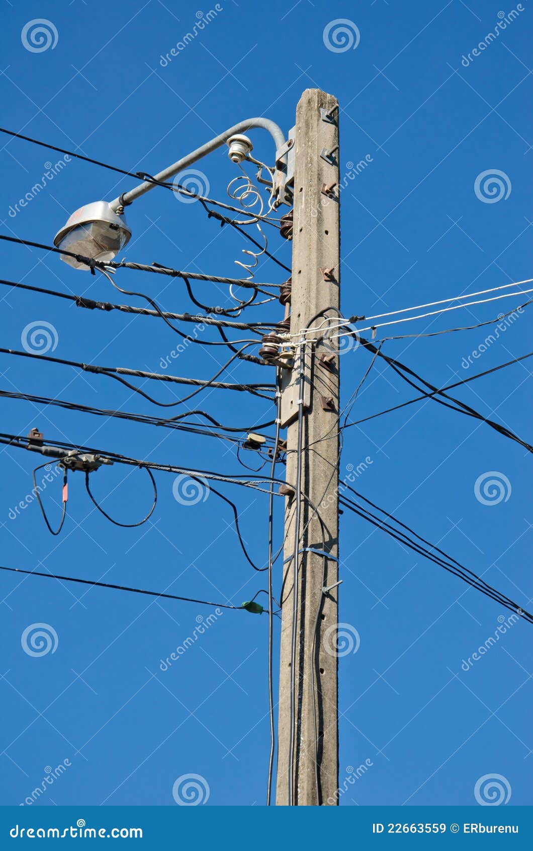 Electricity Post And High Voltage Electric Power Substation Royalty ...