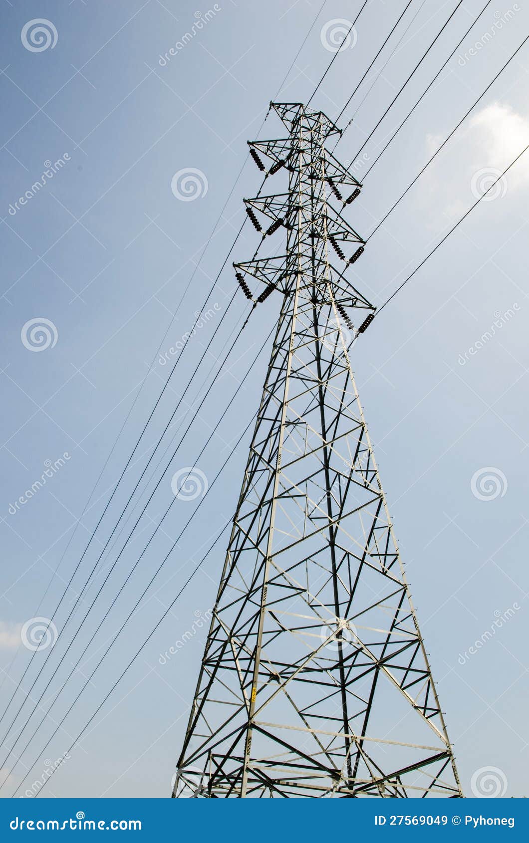 Electricity post stock image. Image of construction, energetics - 27569049
