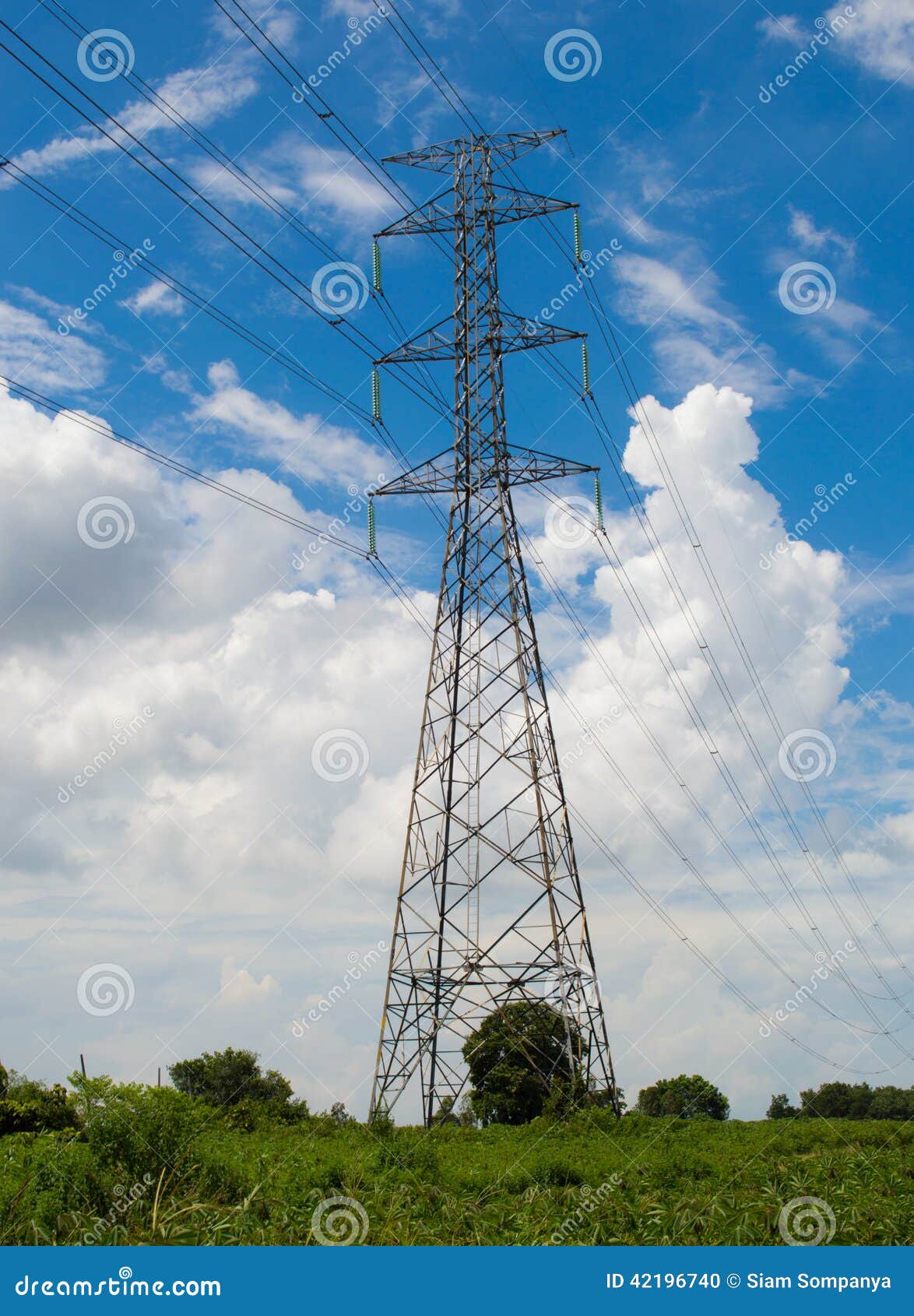 Electricity post stock photo. Image of electrical, equipment - 42196740
