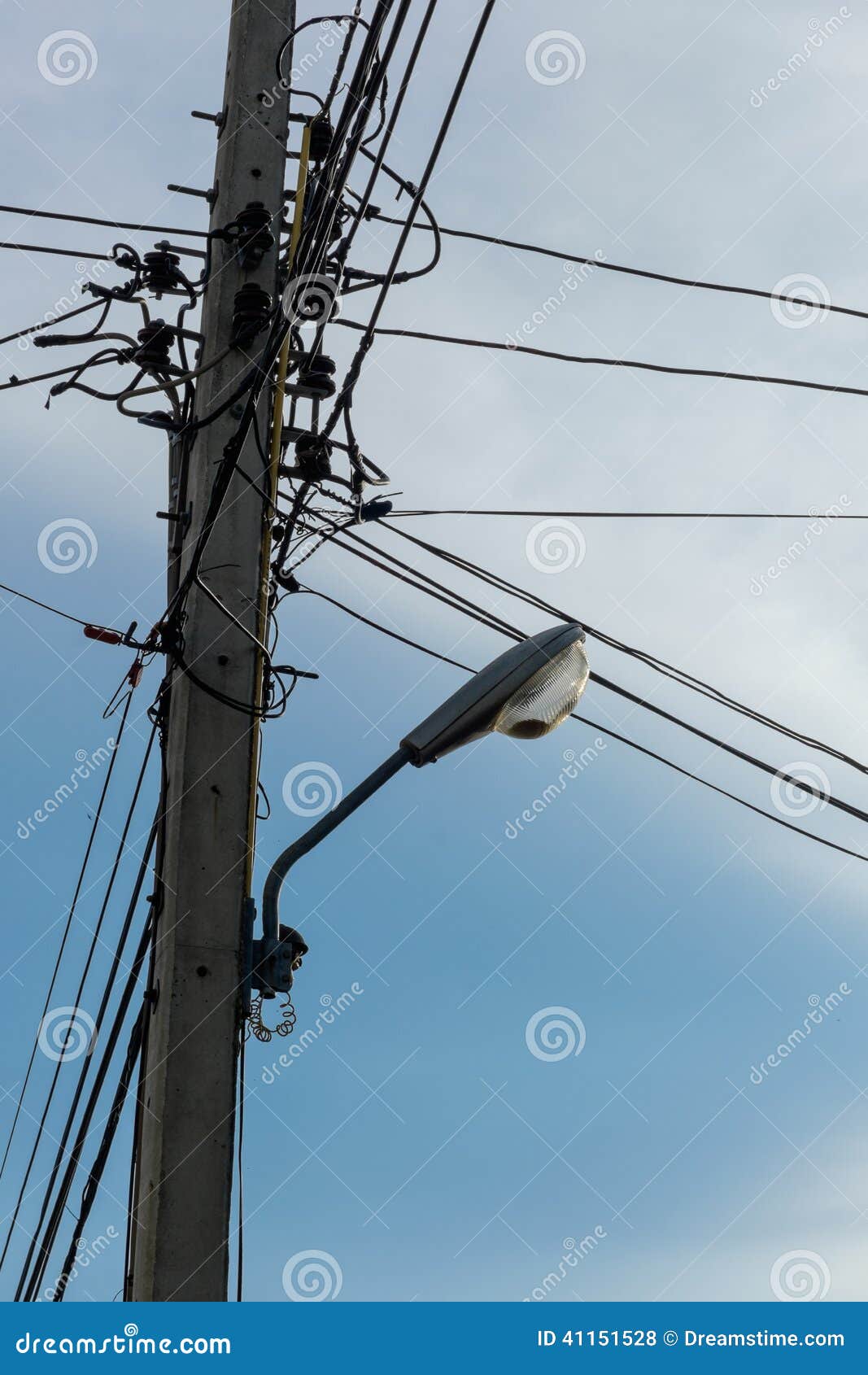 Electricity post stock photo. Image of equipment, network - 41151528