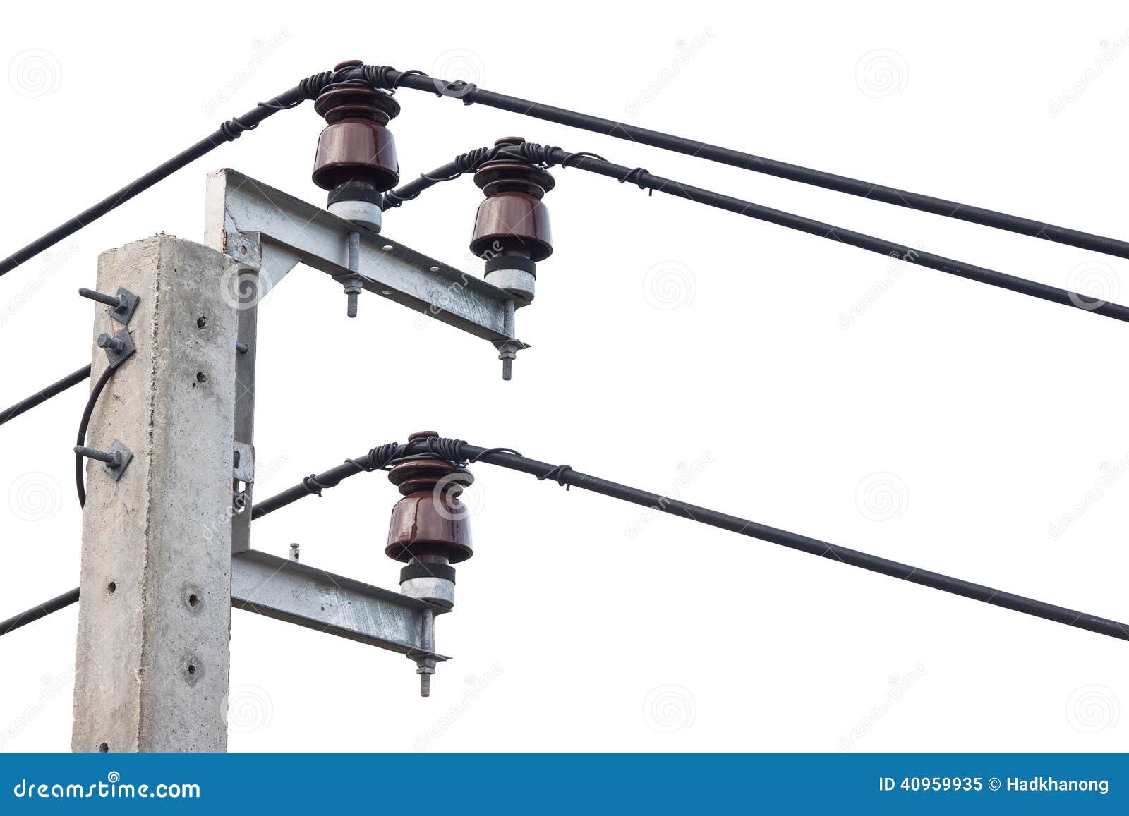 Electricity post stock image. Image of structure, technology - 40959935