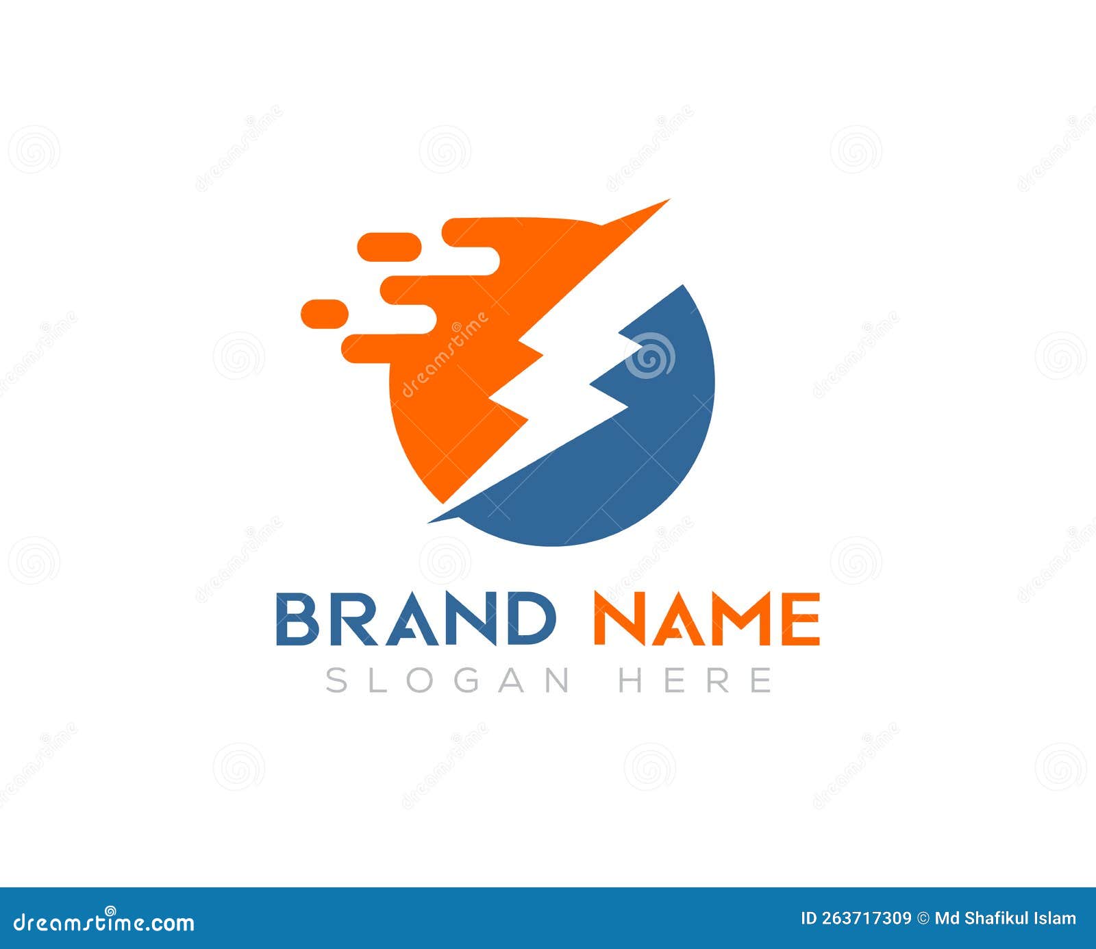 Electricity Power Bolt Logo Vector Stock Illustration - Illustration of ...