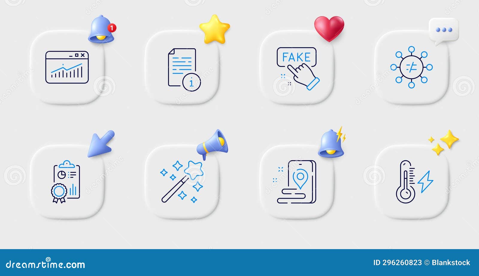 Website Statistics, Reward And Tick Icons. Data Analysis Sign. Data ...