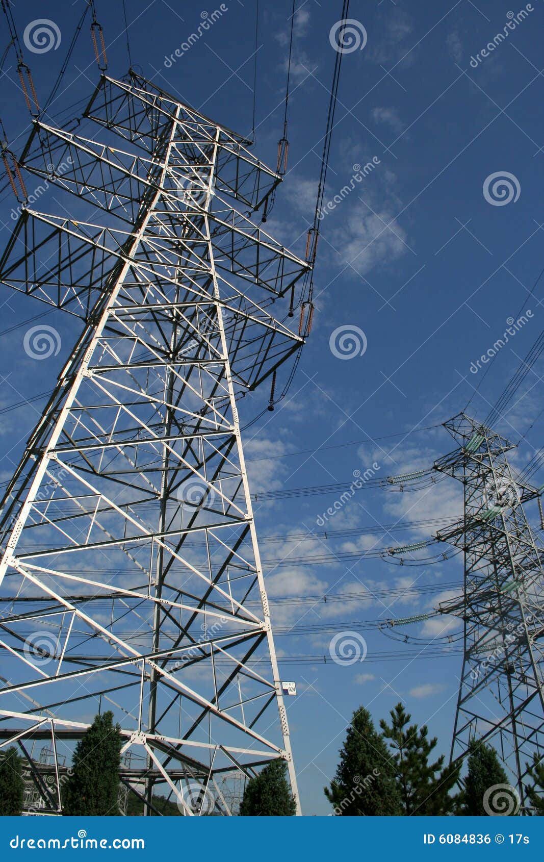 Electricity power pylon stock photo. Image of generation - 6084836