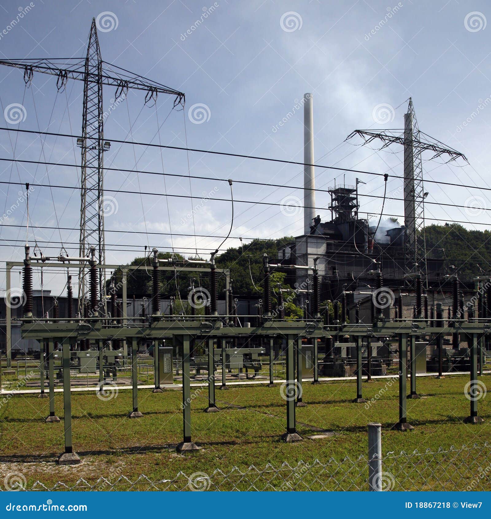 Electricity power station stock photo. Image of generators - 18867218