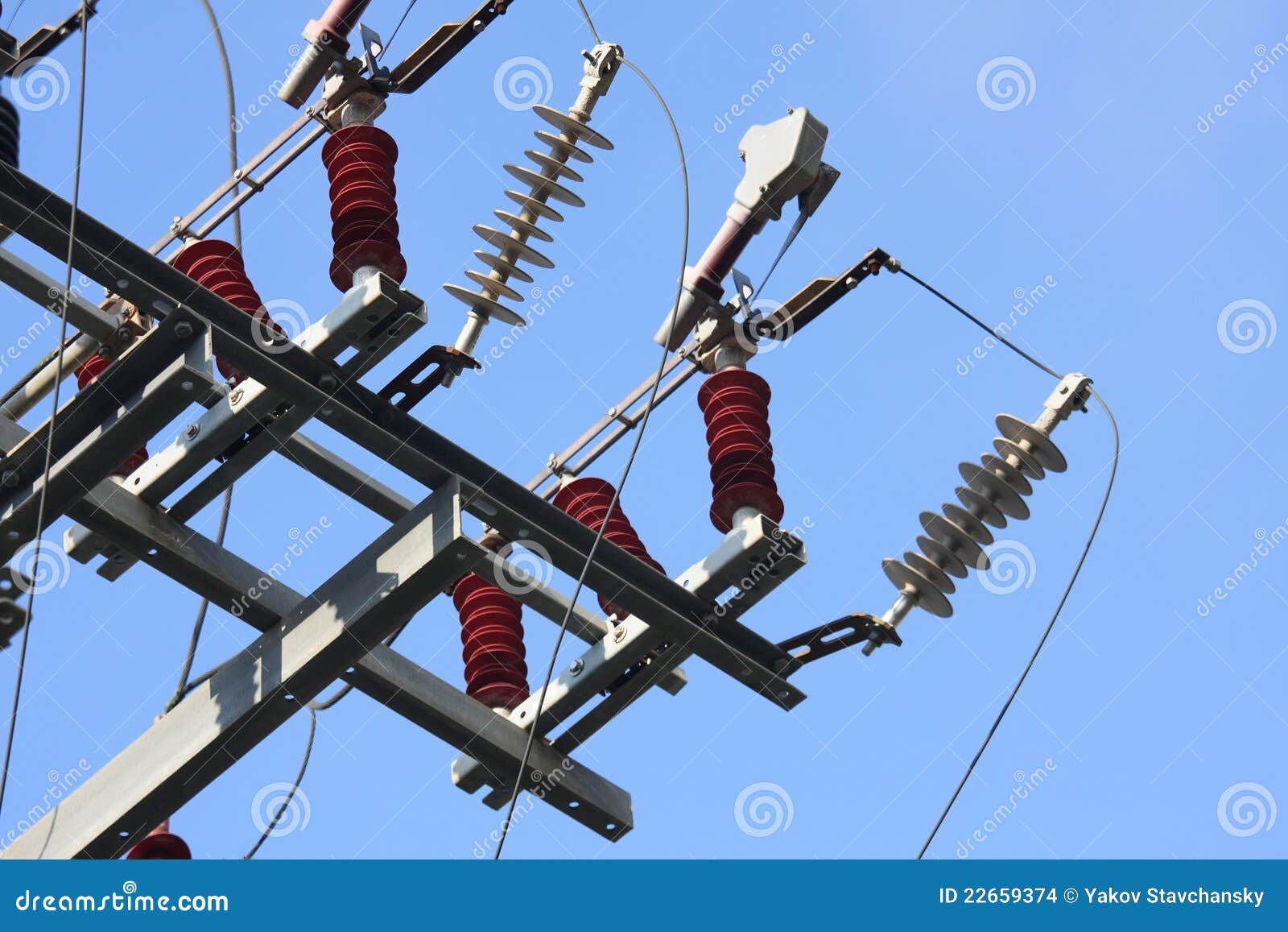 Electricity Power Station stock photo. Image of cables - 22659374