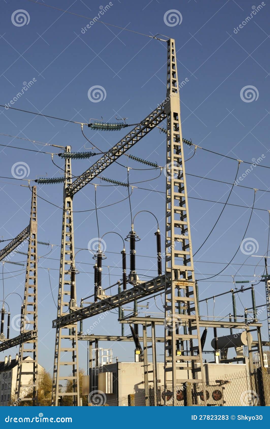 Electricity Power Station stock image. Image of pillar - 27823283