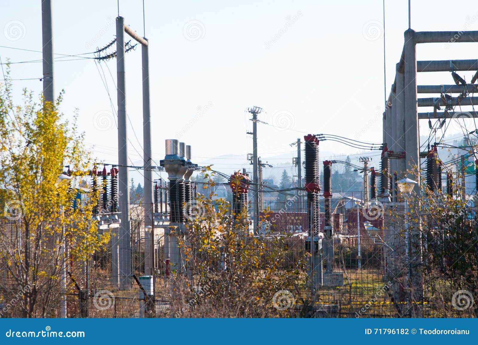 Electricity Power Transformers Stock Photo - Image of current, amps ...