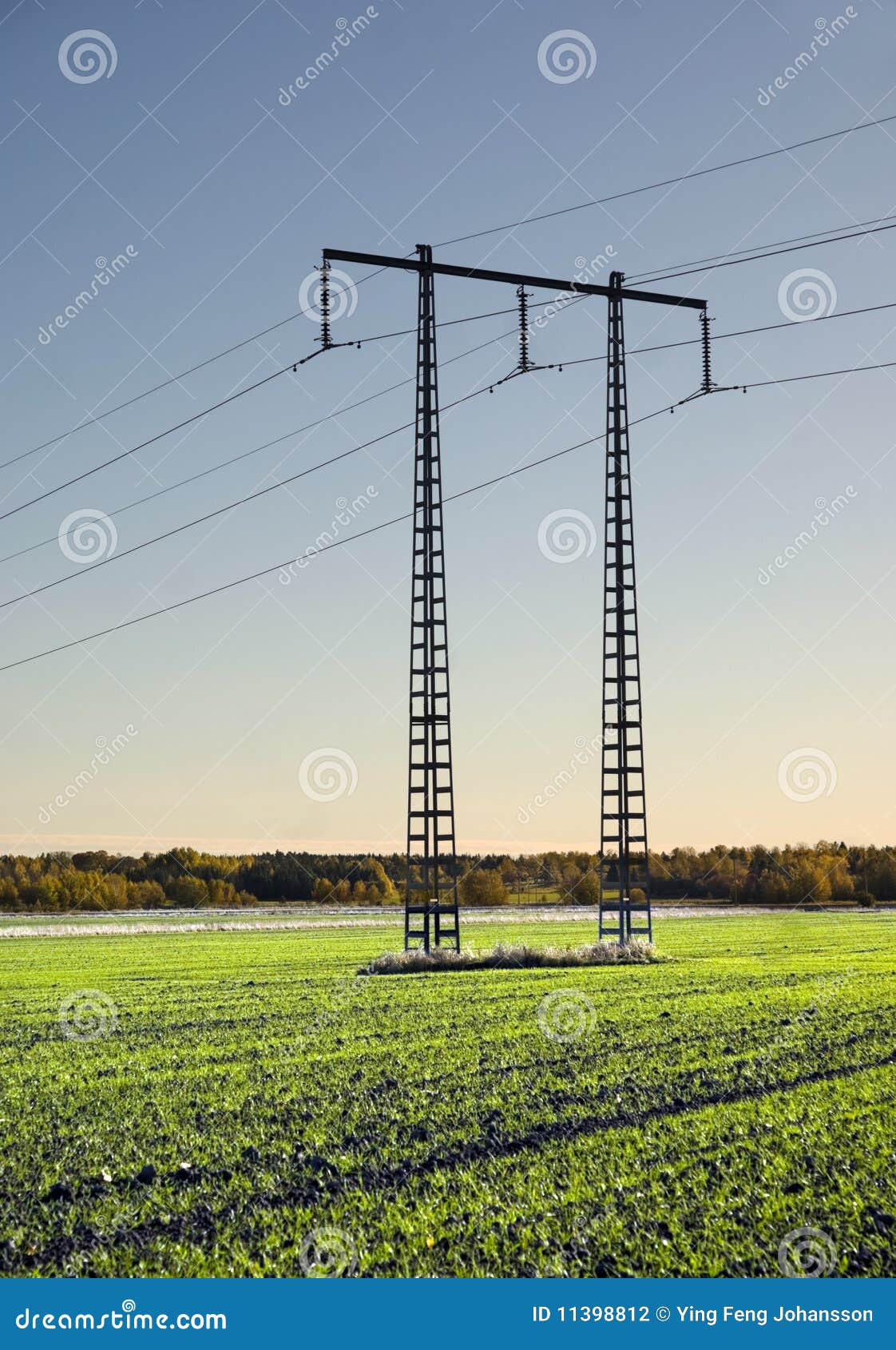 Electricity pylon stock photo. Image of outdoor, ecology - 11398812